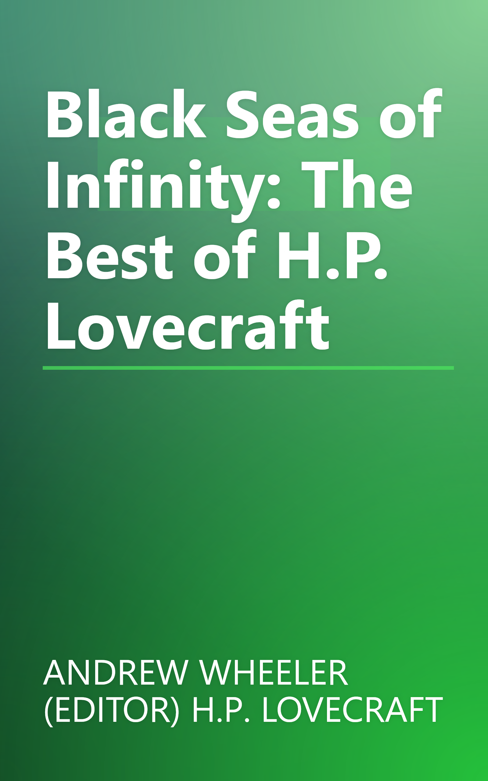 Black Seas of Infinity: The Best of H.P. Lovecraft book cover