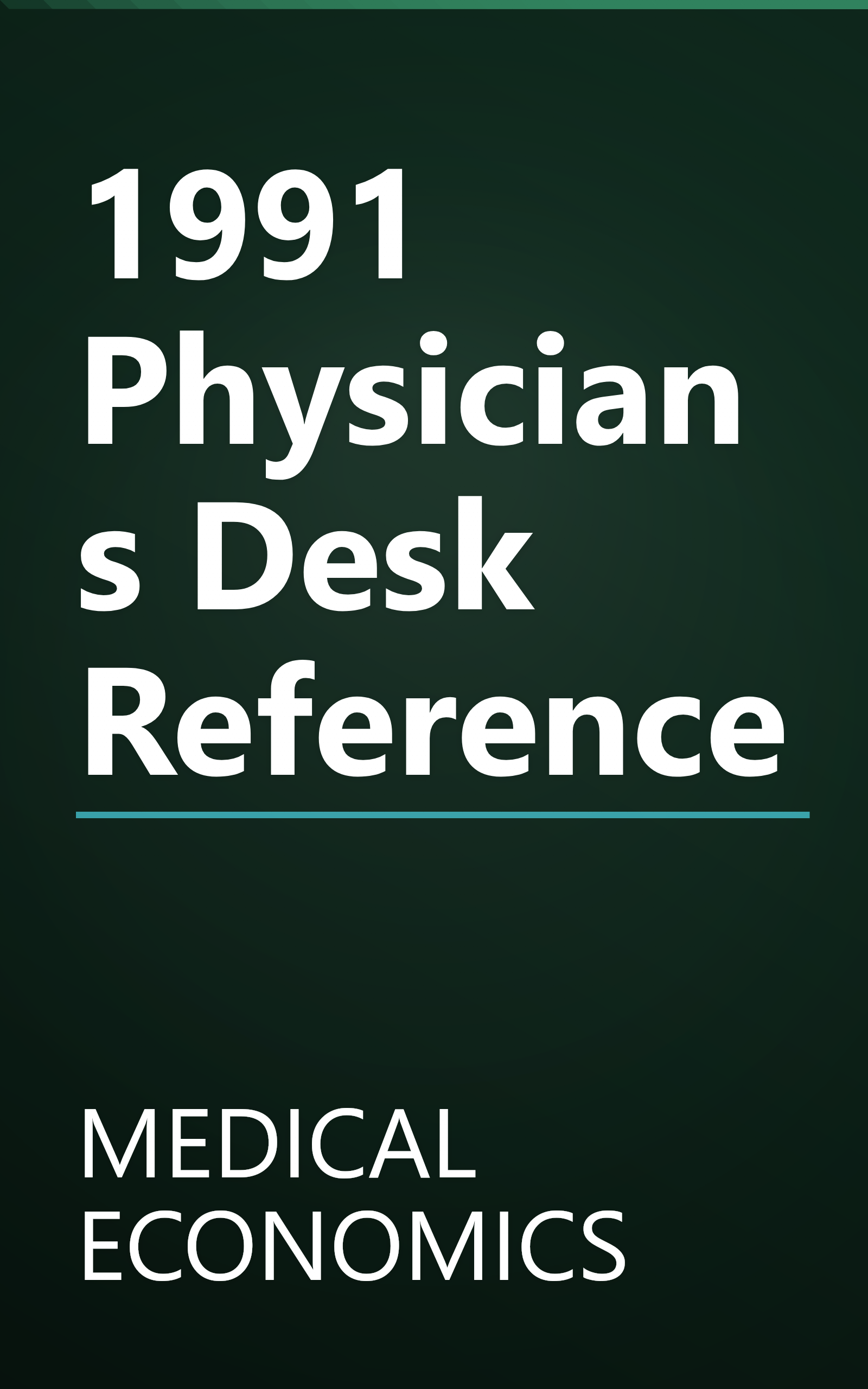 1991 Physicians Desk Reference book cover