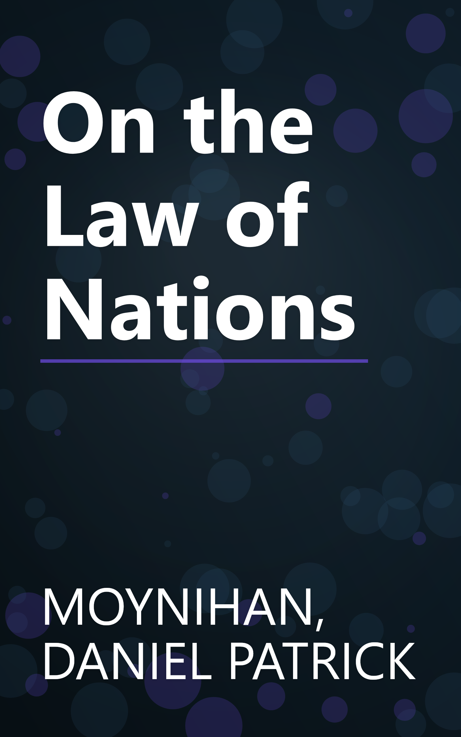 On the Law of Nations book cover