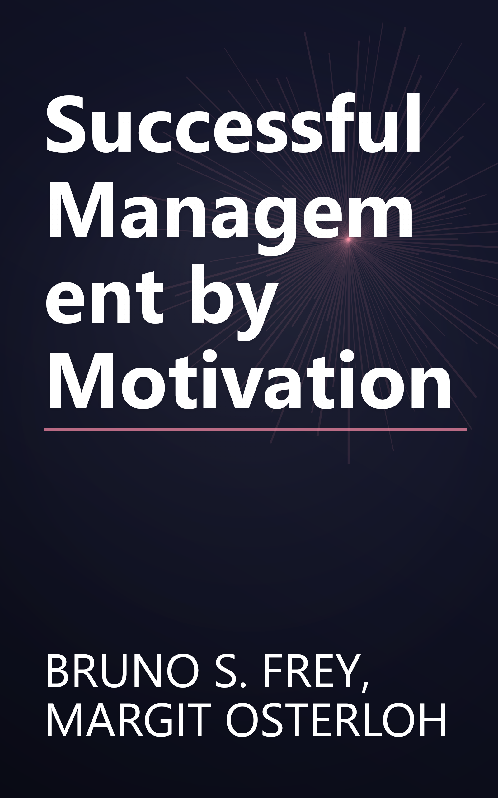 Successful Management by Motivation book cover