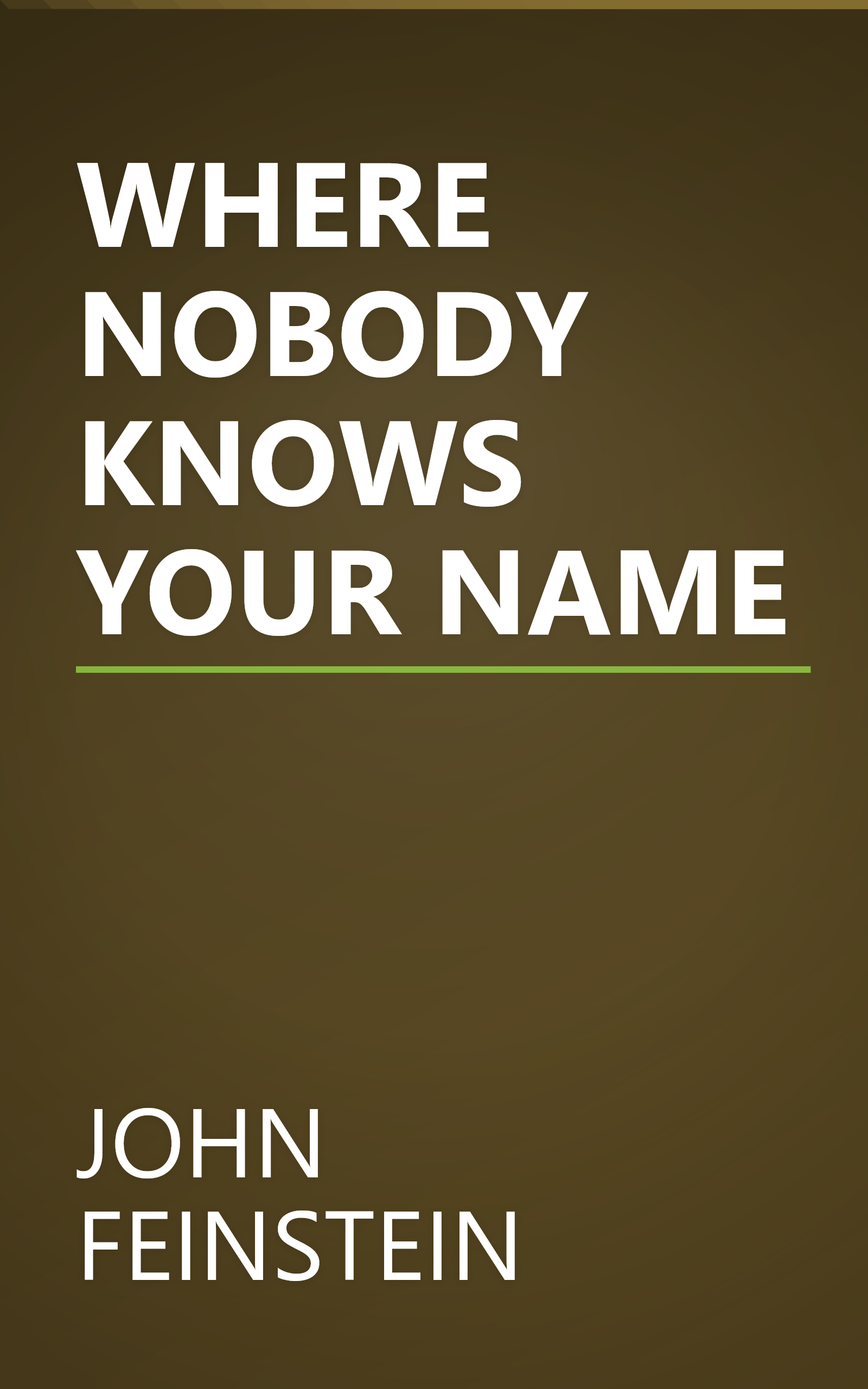 WHERE NOBODY KNOWS YOUR NAME book cover