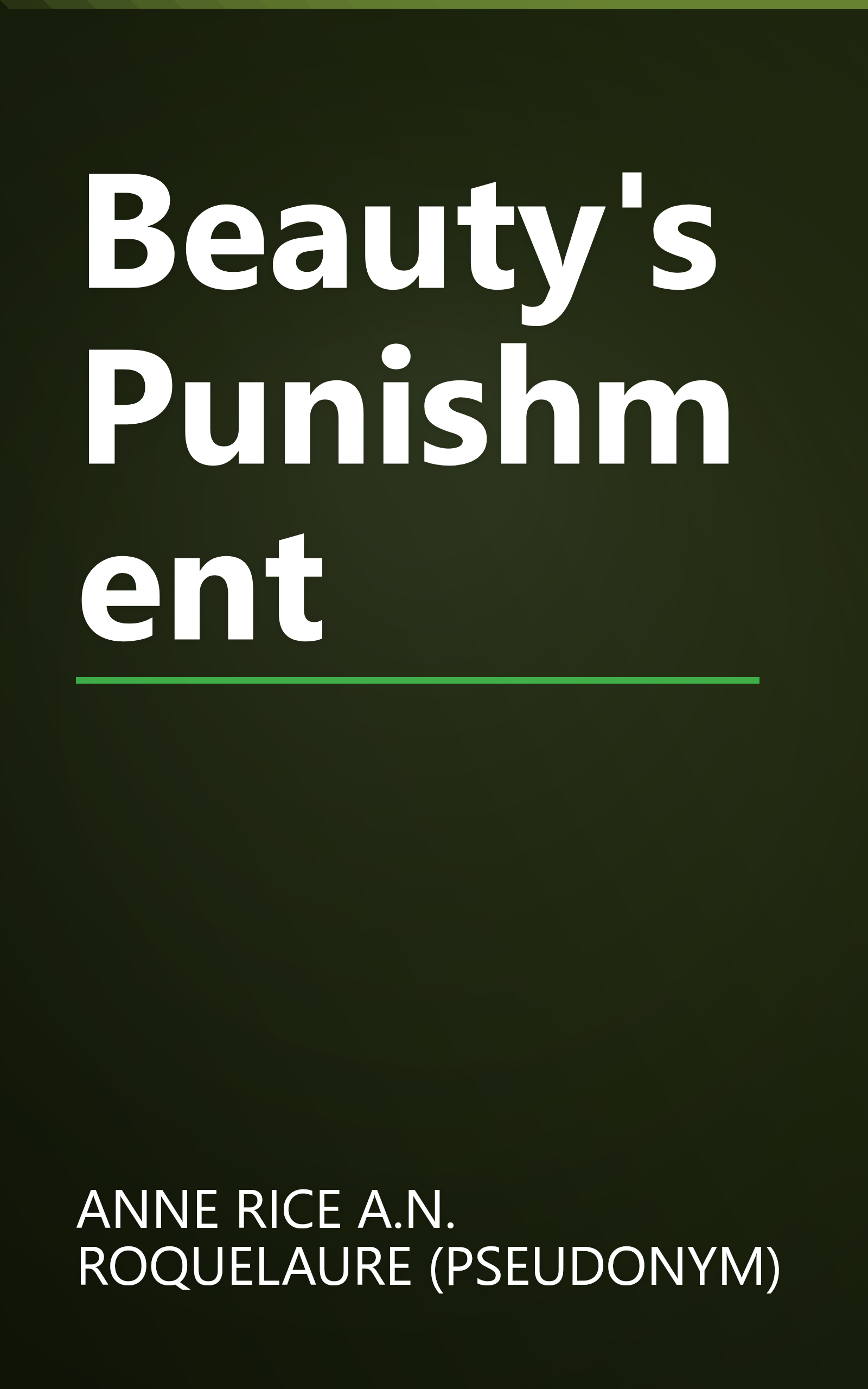 Beauty's Punishment book cover