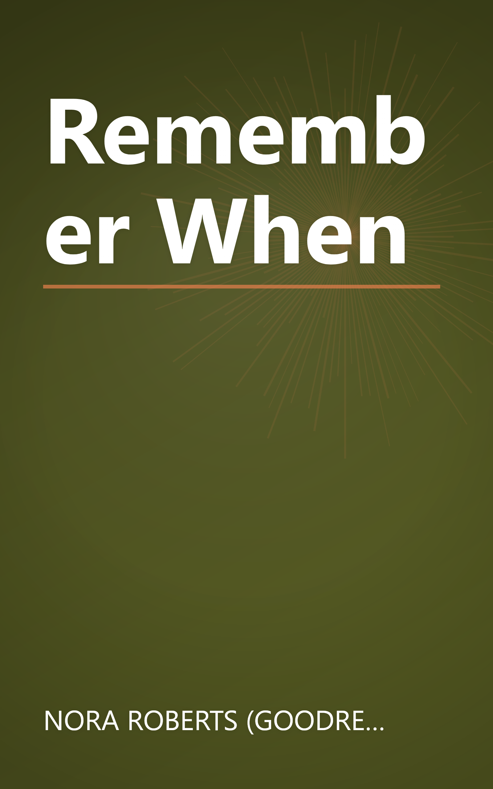 Remember When book cover