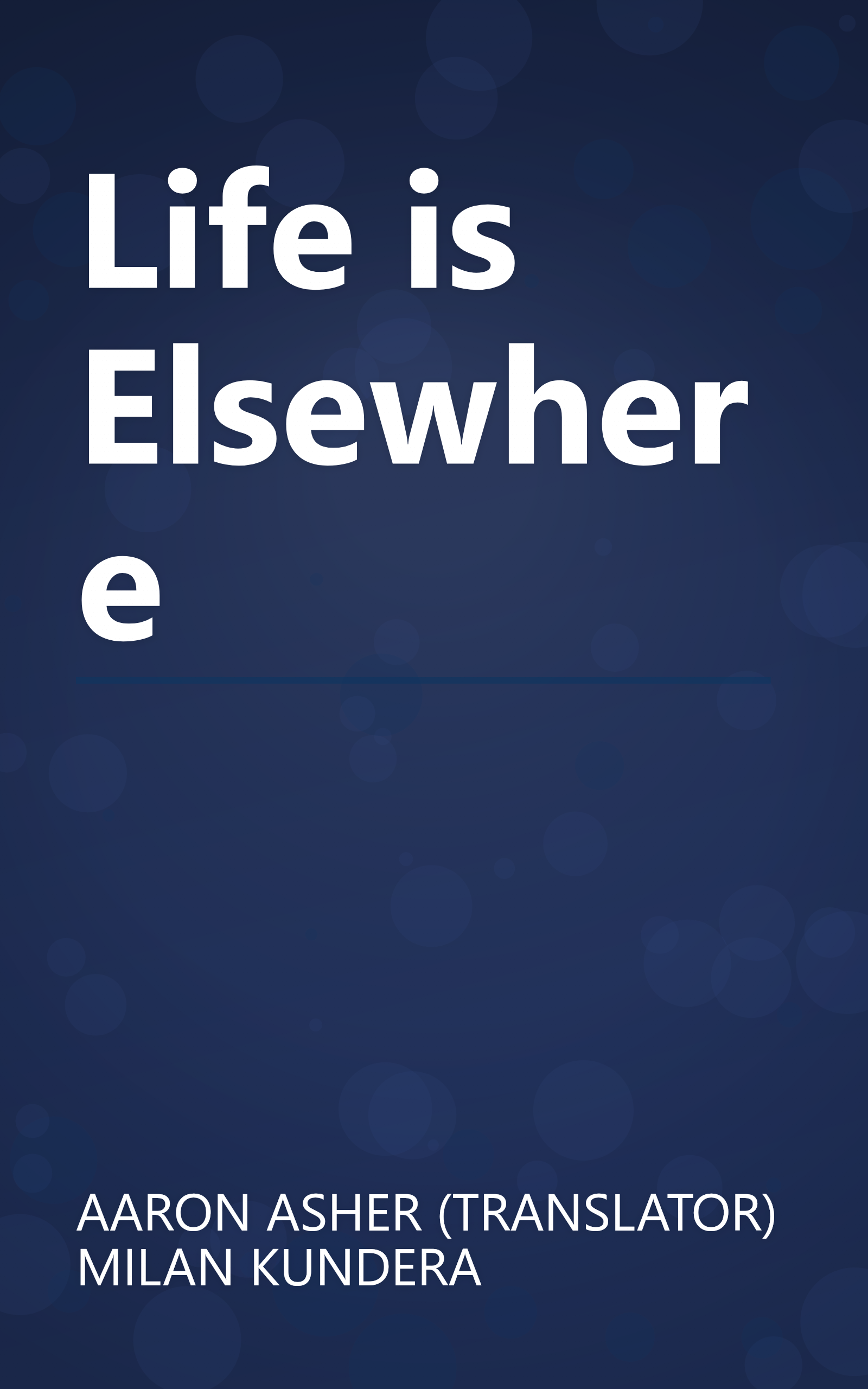 Life is Elsewhere book cover