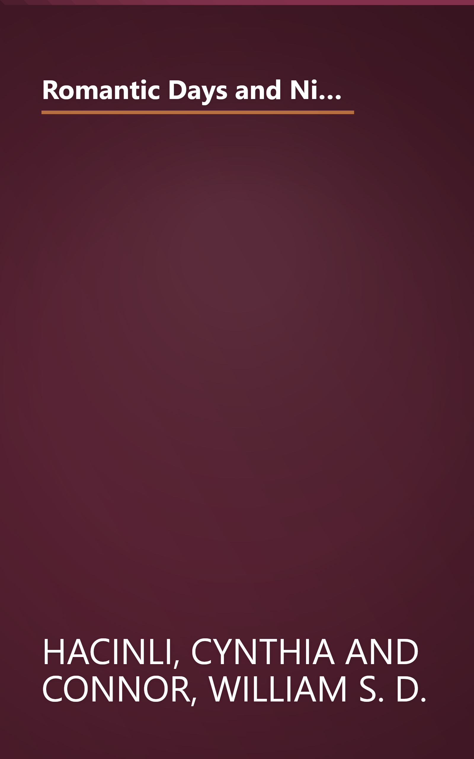 Romantic Days and Nights in Washington, D.C., 2nd: Romantic Diversions In and Around the City (Romantic Days and Nights Series) book cover