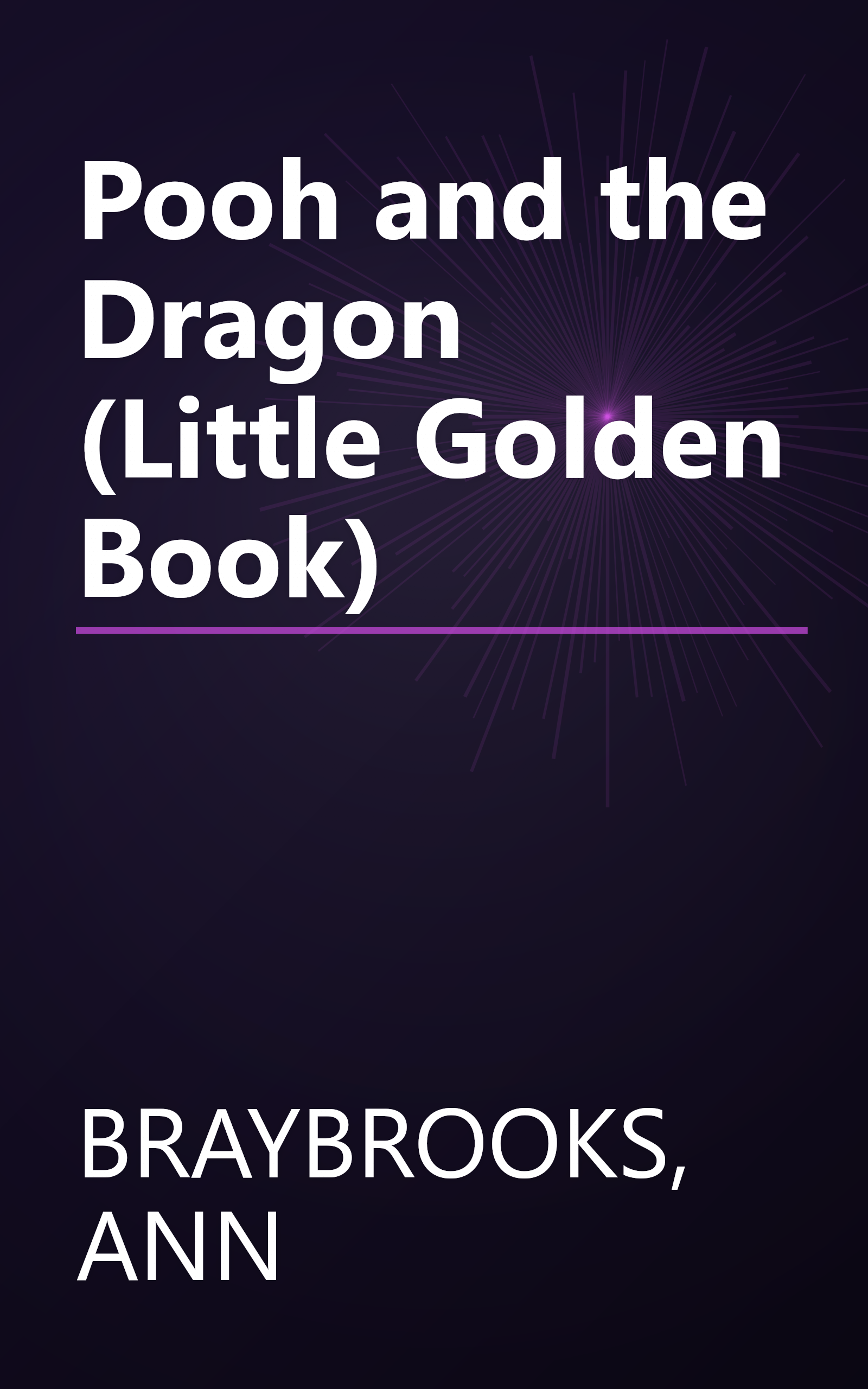 Pooh and the Dragon (Little Golden Book) book cover