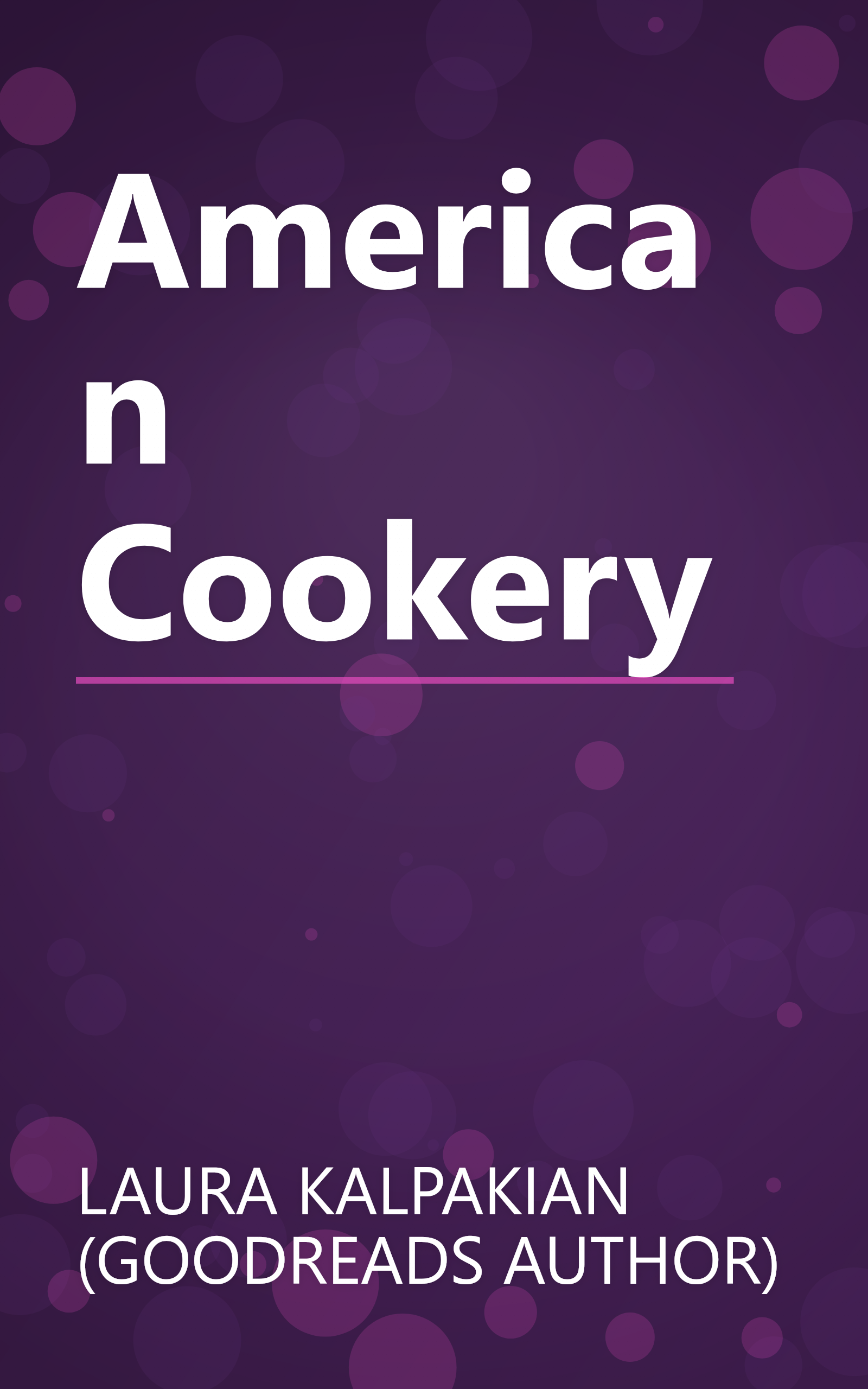 American Cookery book cover