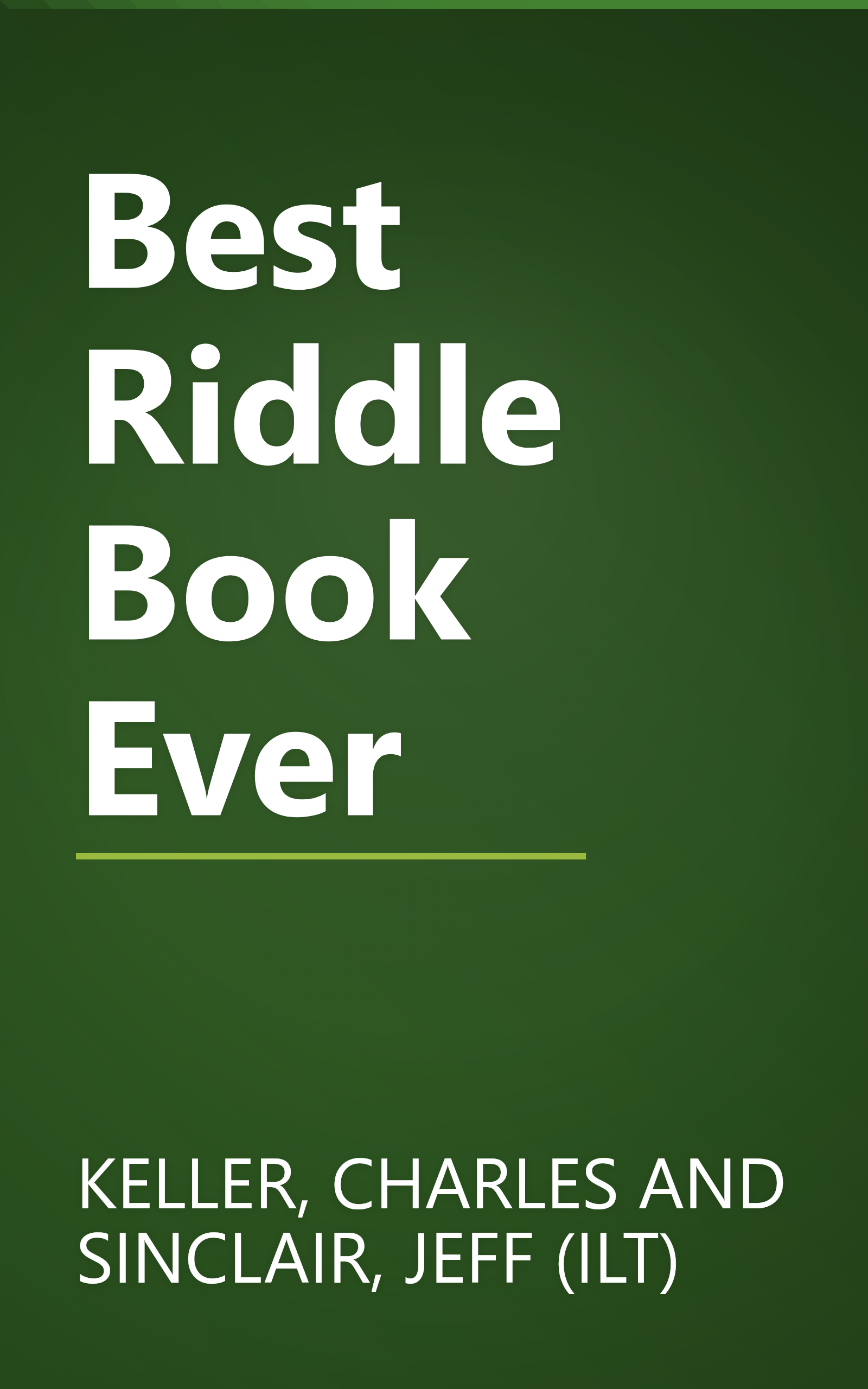 Best Riddle Book Ever book cover