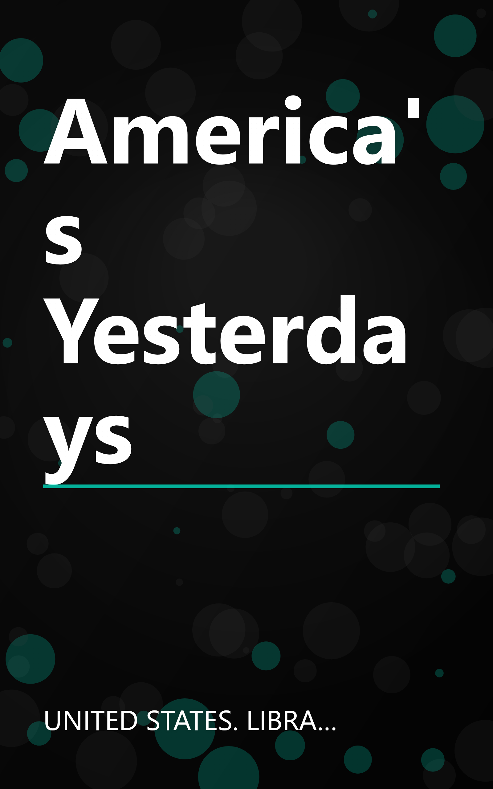 America's Yesterdays book cover