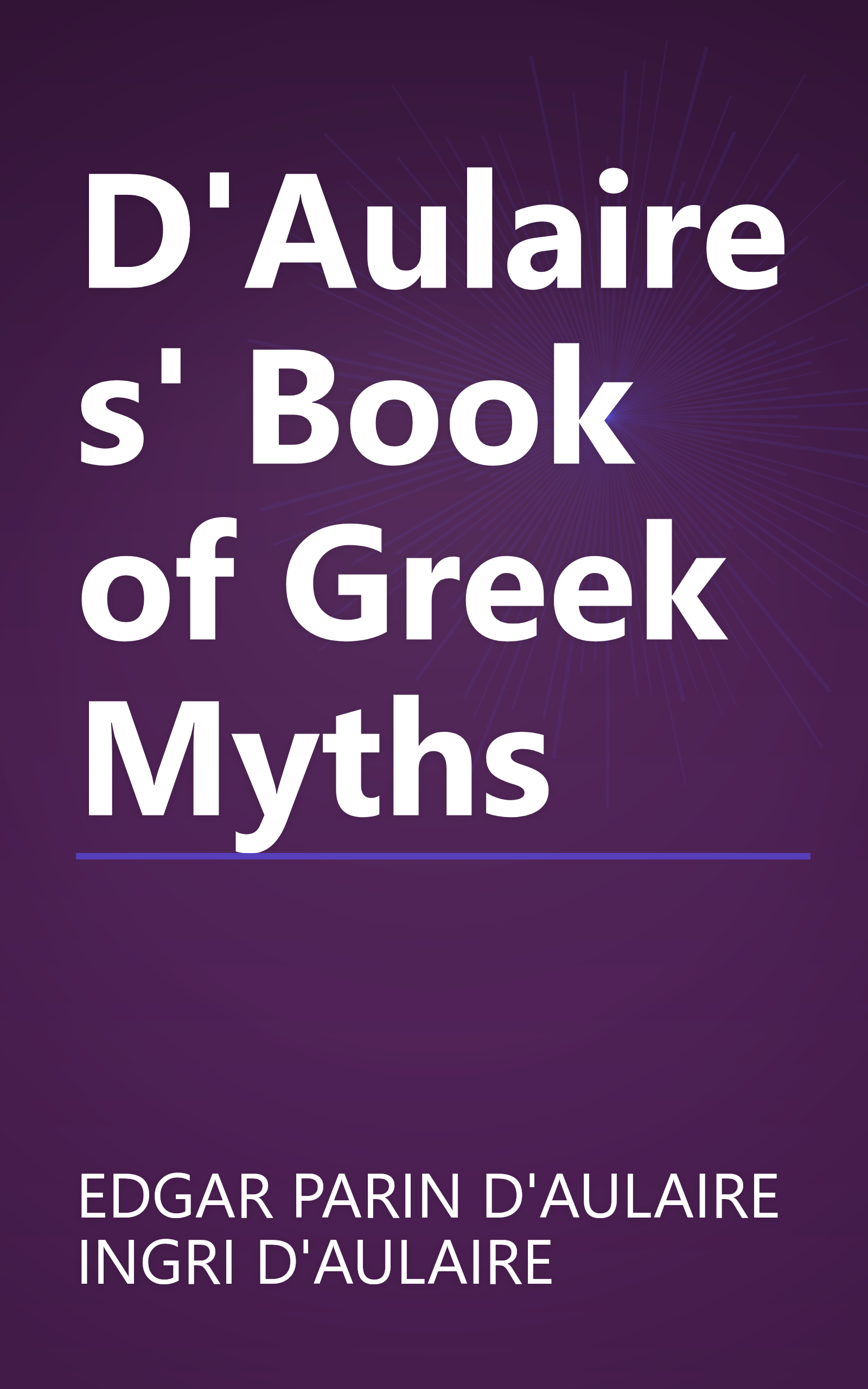 D'Aulaires' Book of Greek Myths book cover