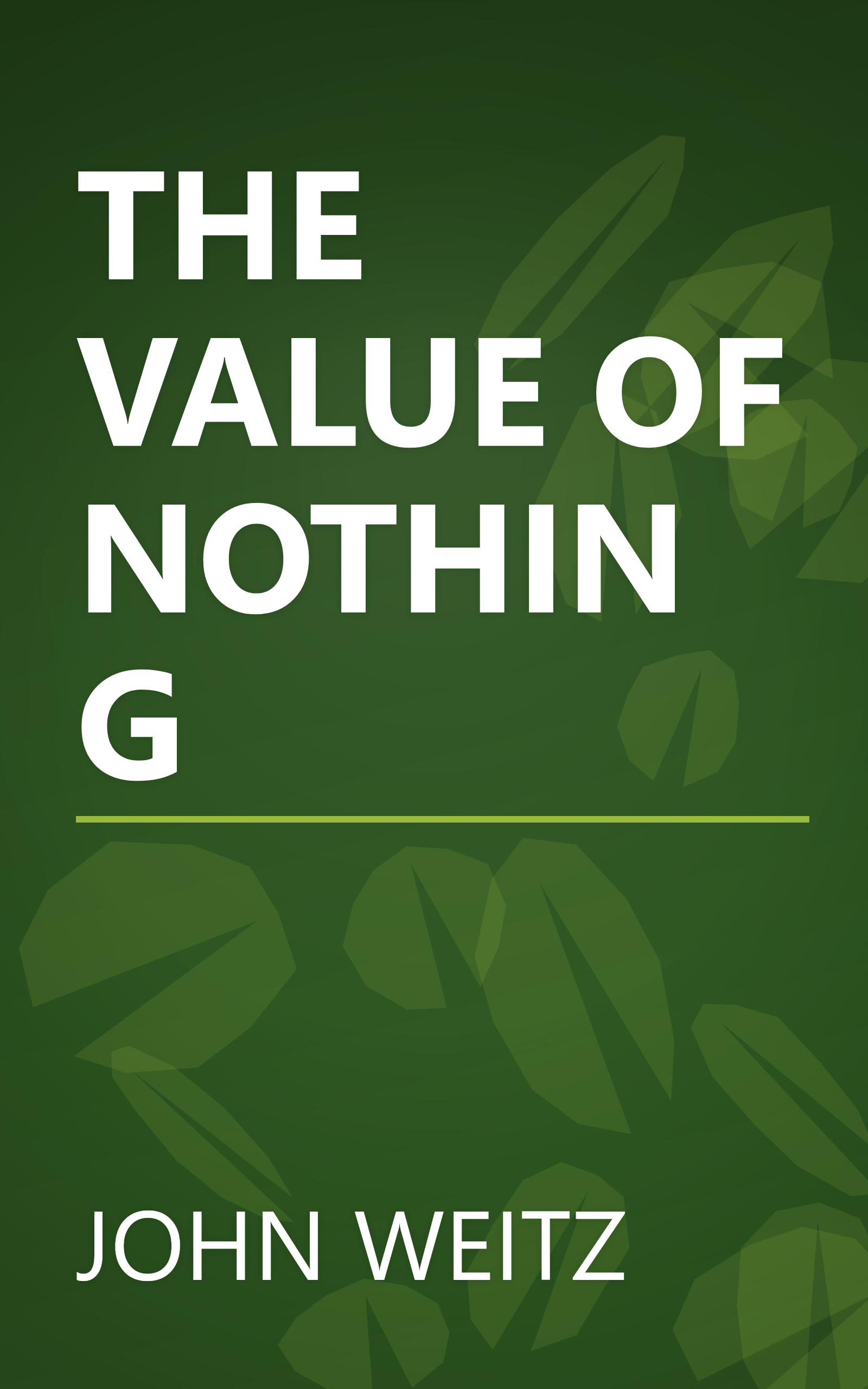 THE VALUE OF NOTHING book cover