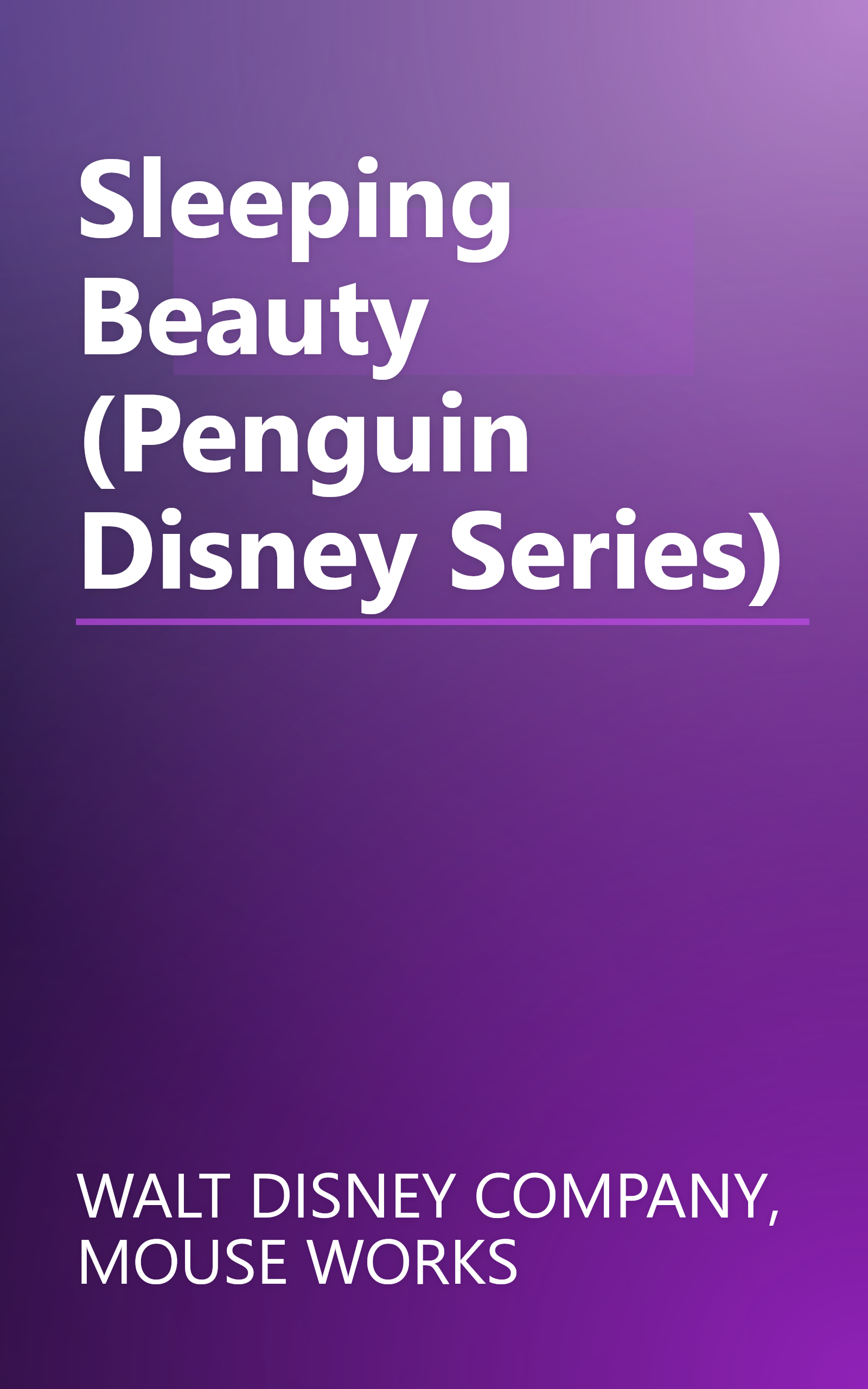 Sleeping Beauty (Penguin Disney Series) book cover