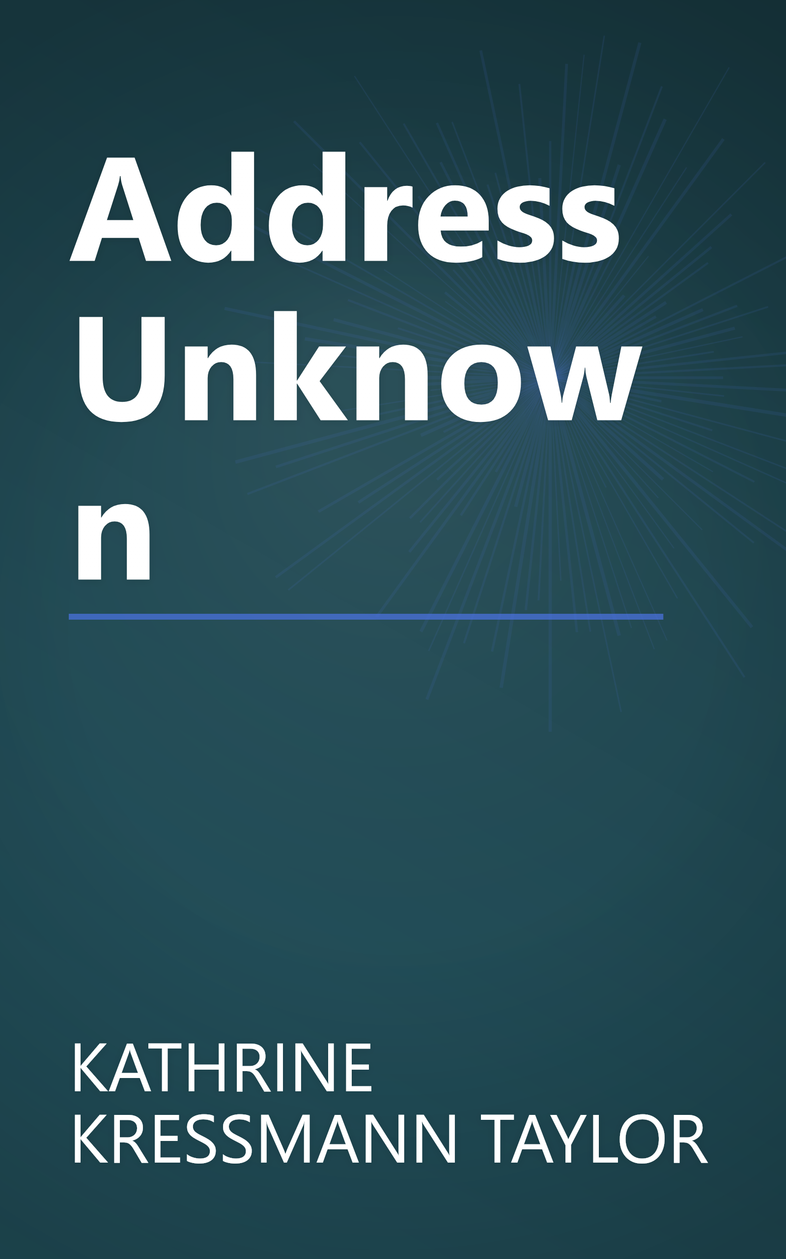 Address Unknown book cover