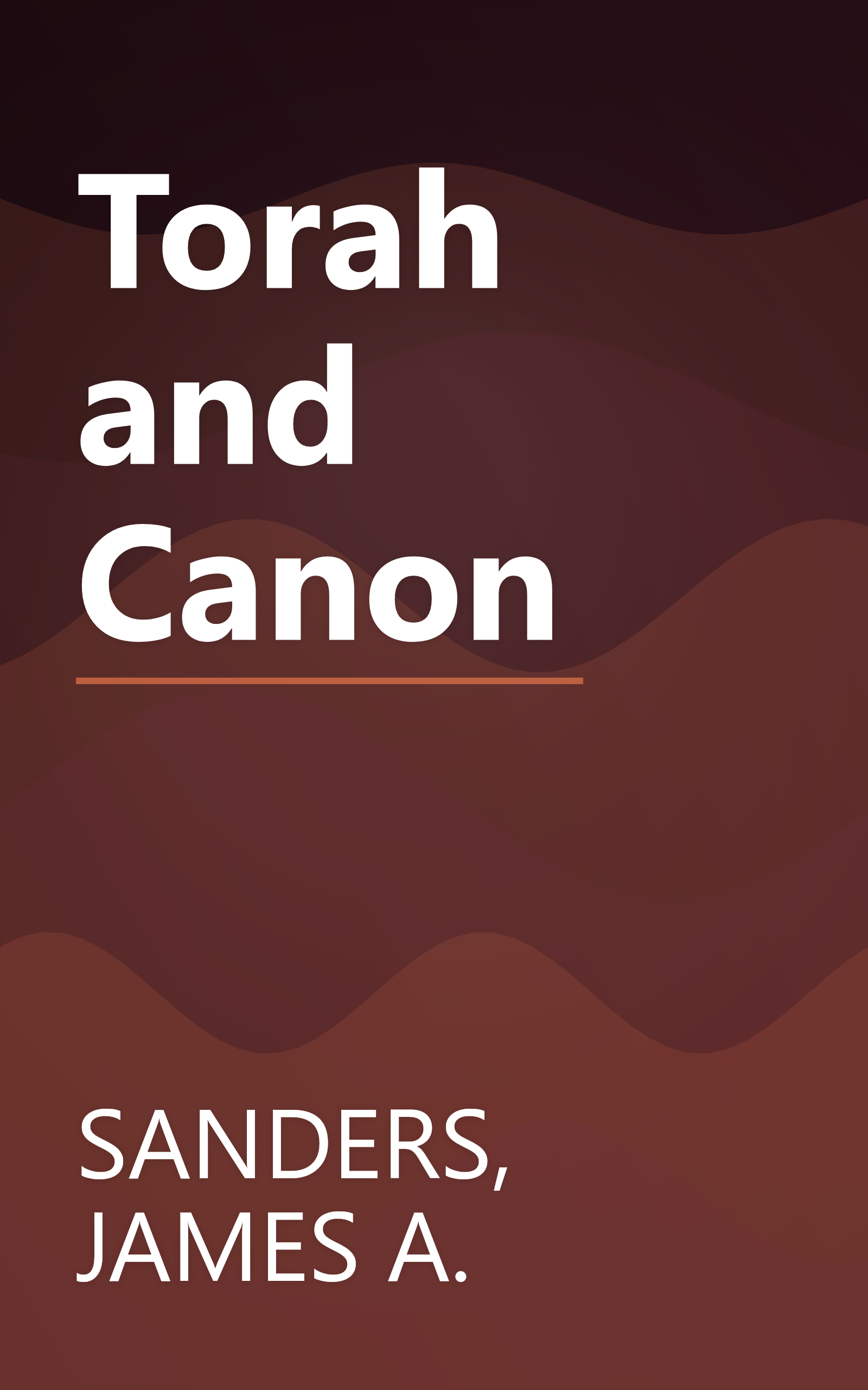 Torah and Canon book cover