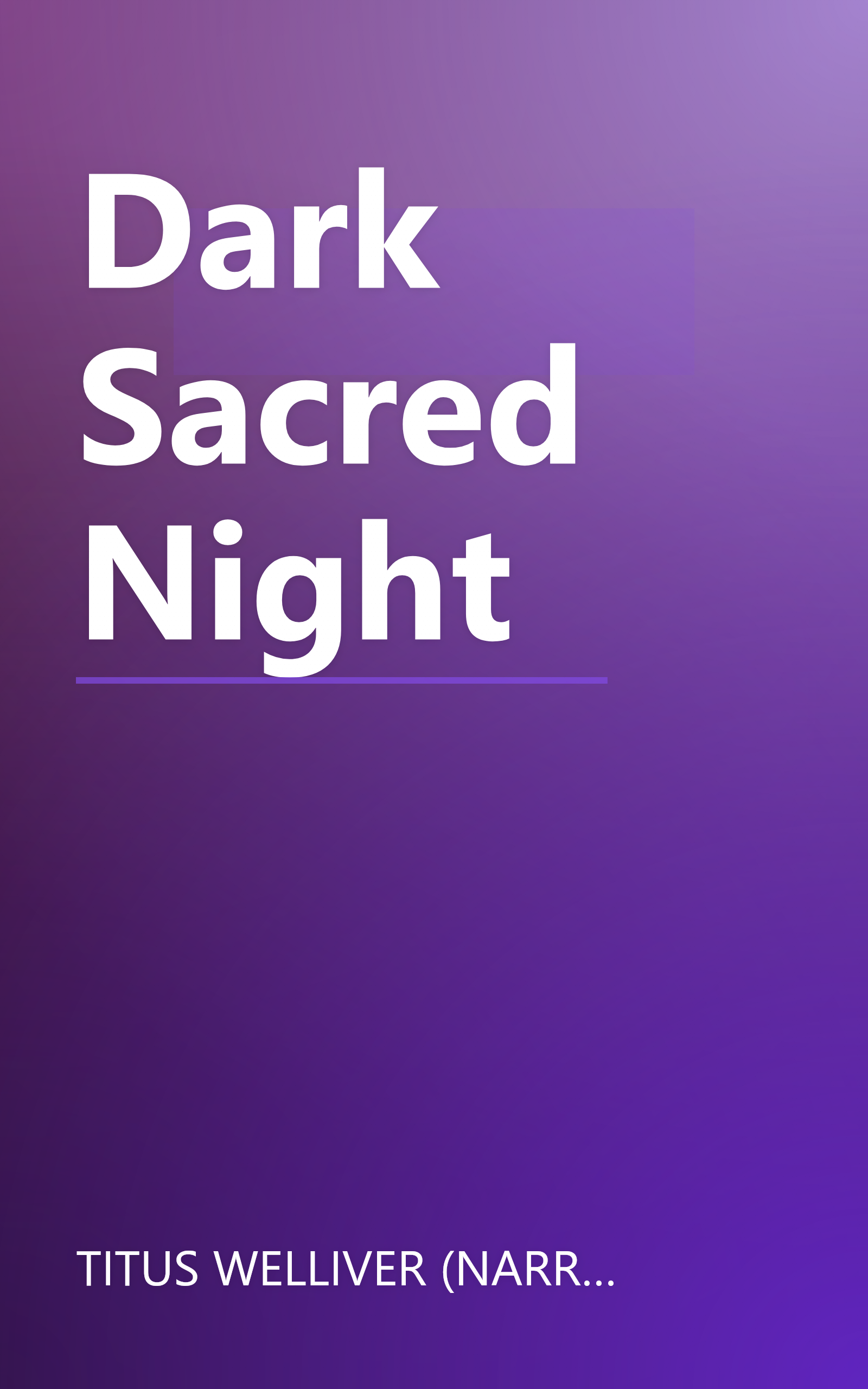 Dark Sacred Night book cover