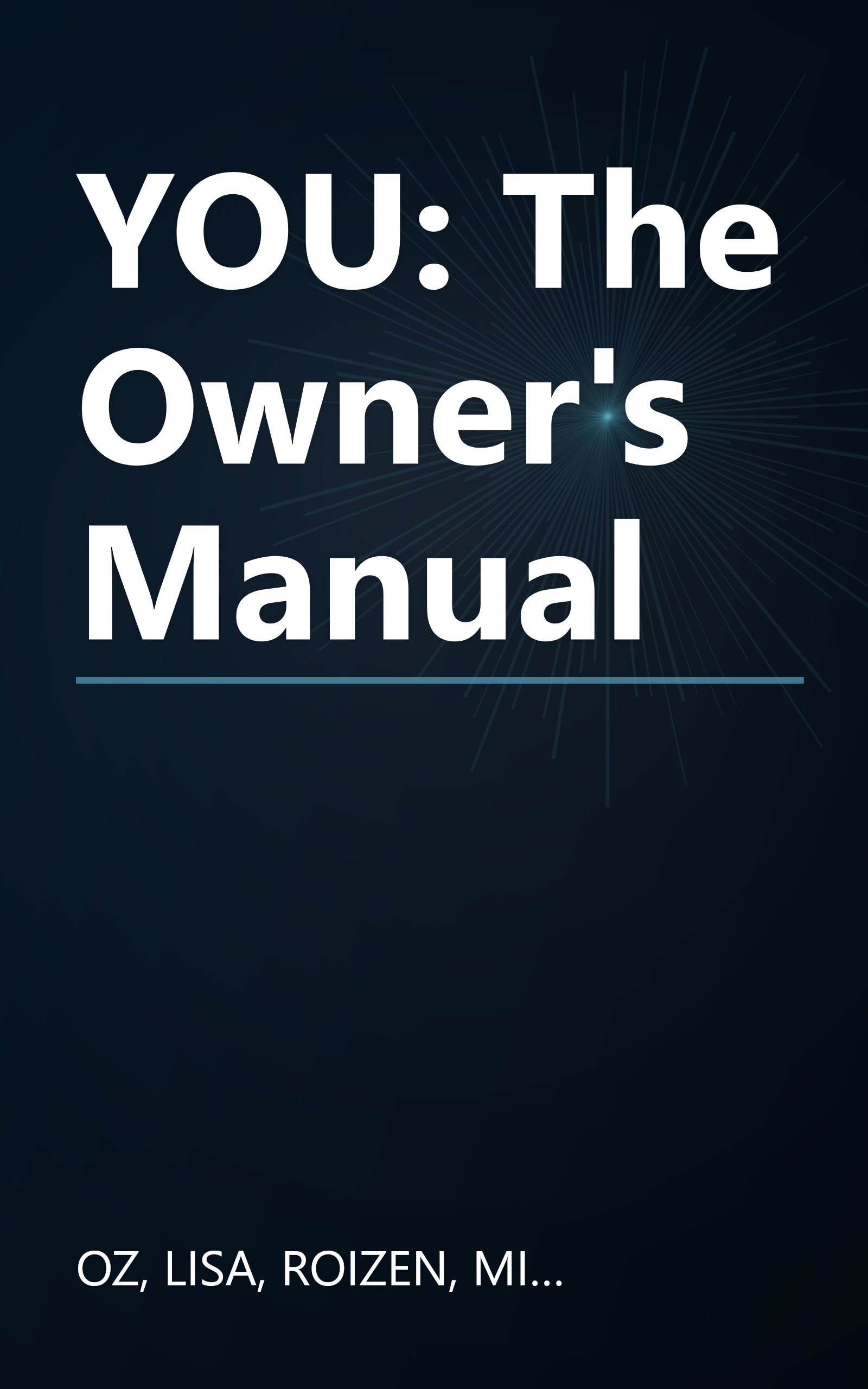 YOU: The Owner's Manual book cover