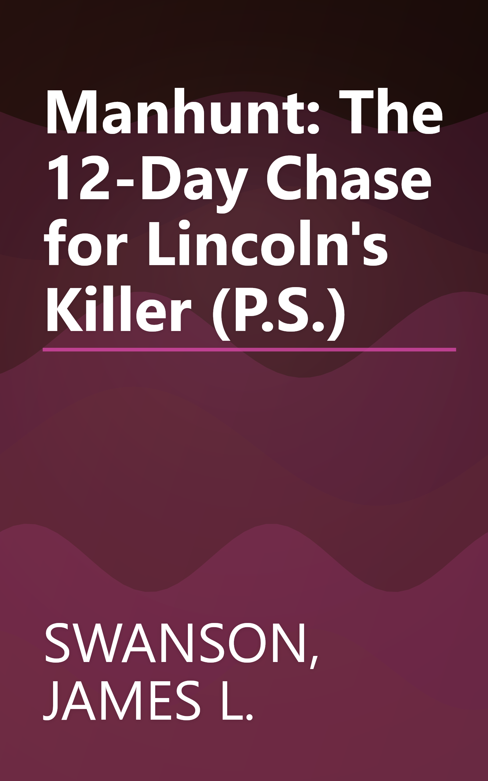 Manhunt: The 12-Day Chase for Lincoln's Killer (P.S.) book cover