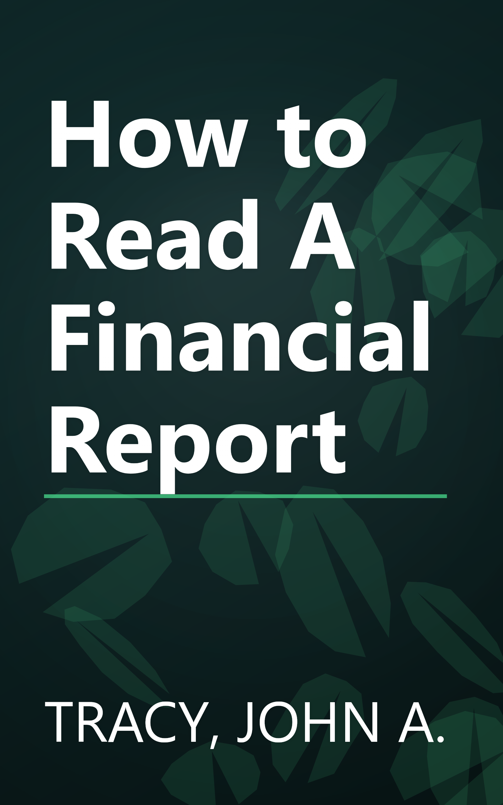 How to Read A Financial Report book cover