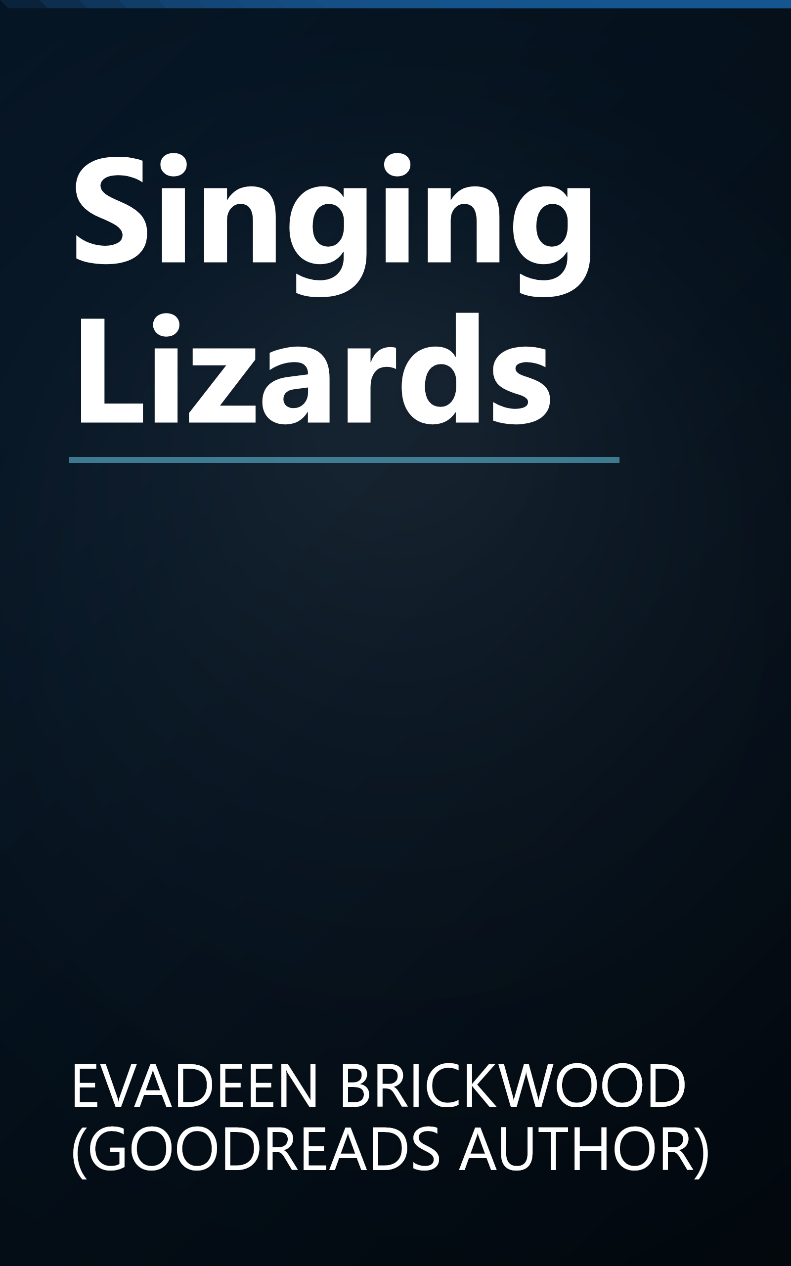 Singing Lizards book cover