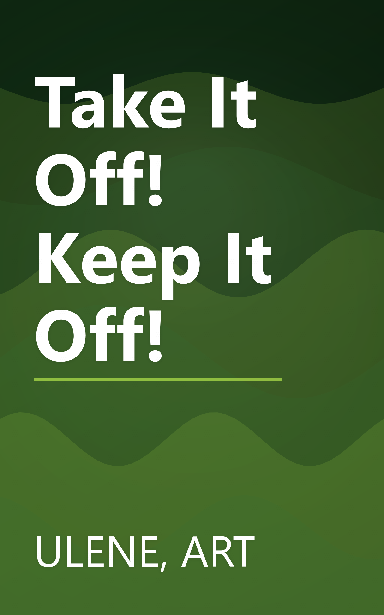 Take It Off! Keep It Off! book cover