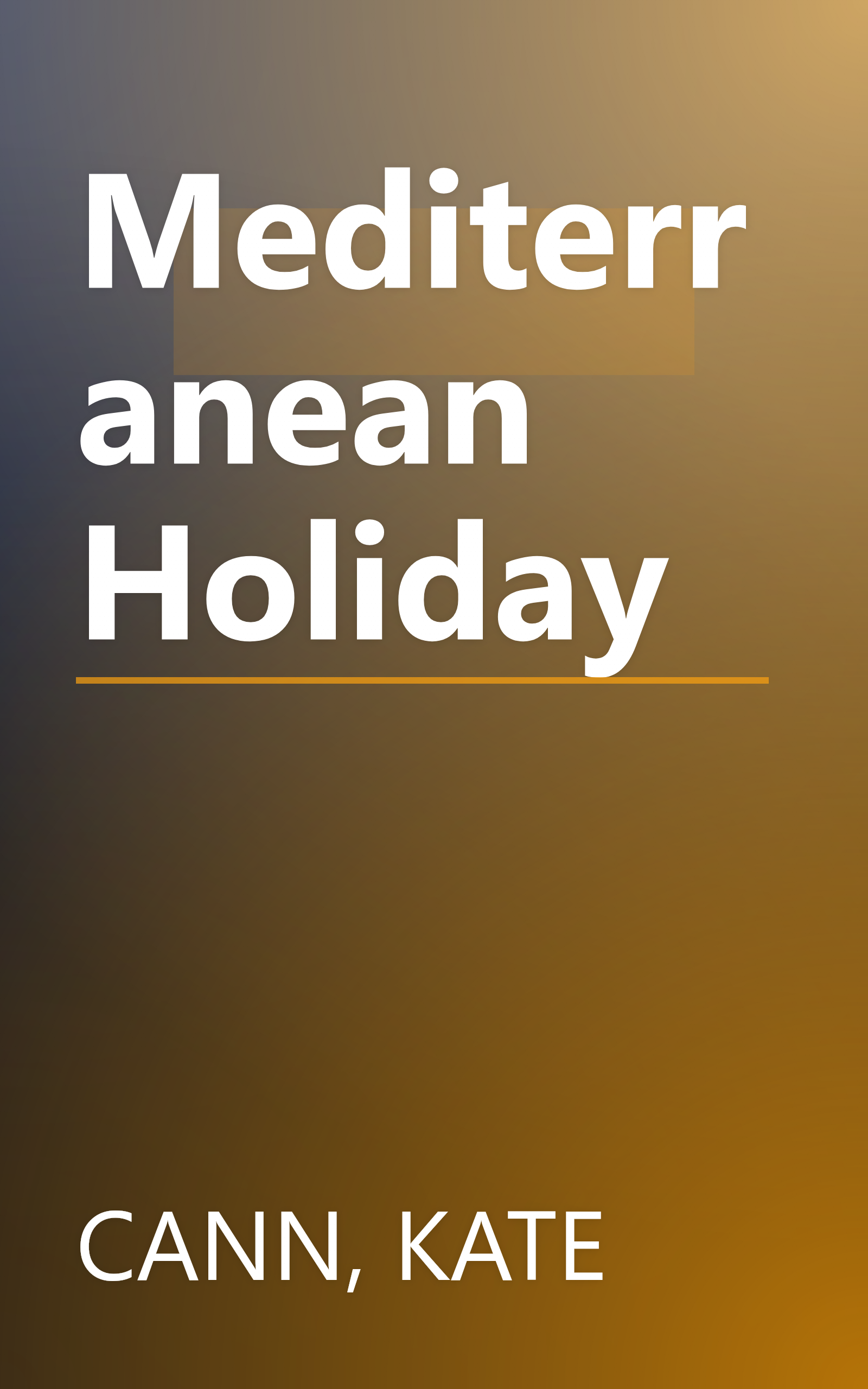 Mediterranean Holiday book cover