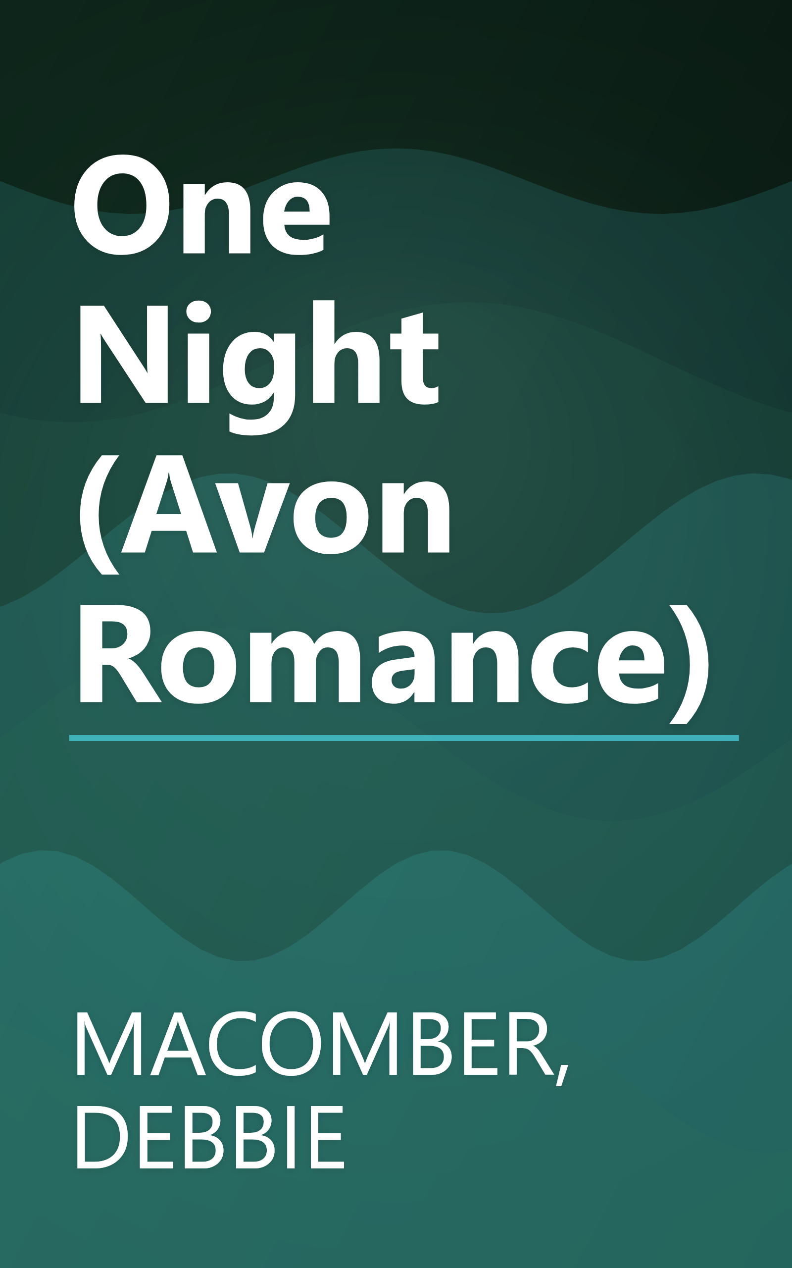 One Night (Avon Romance) book cover