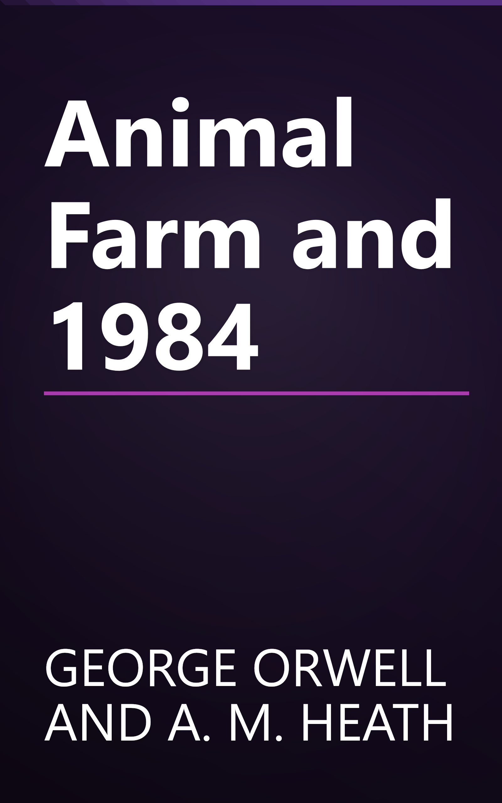 Animal Farm and 1984 book cover