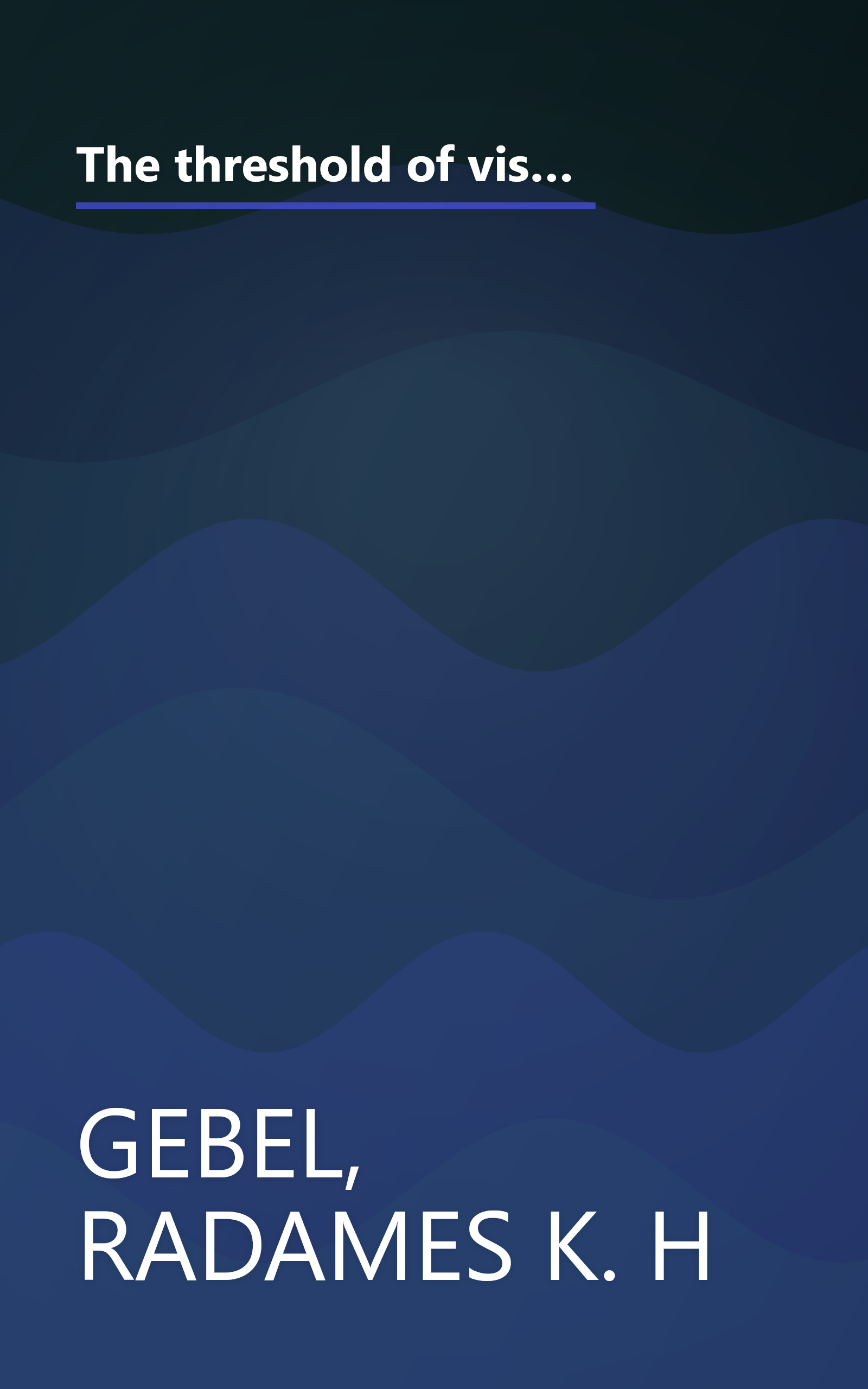 The threshold of visual sensation in comparison with that of photodetectors,: Its quantum aspect, problems of color perception, and related subjects, book cover