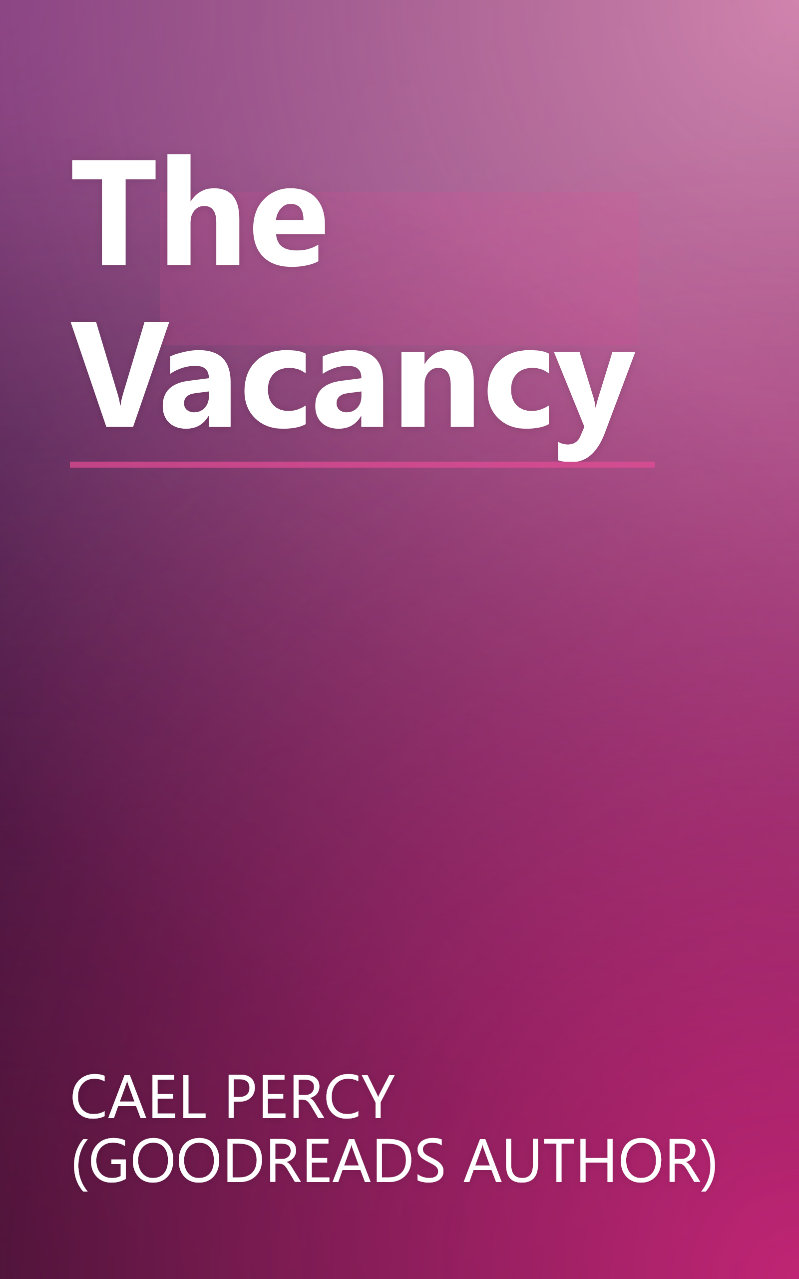 The Vacancy book cover