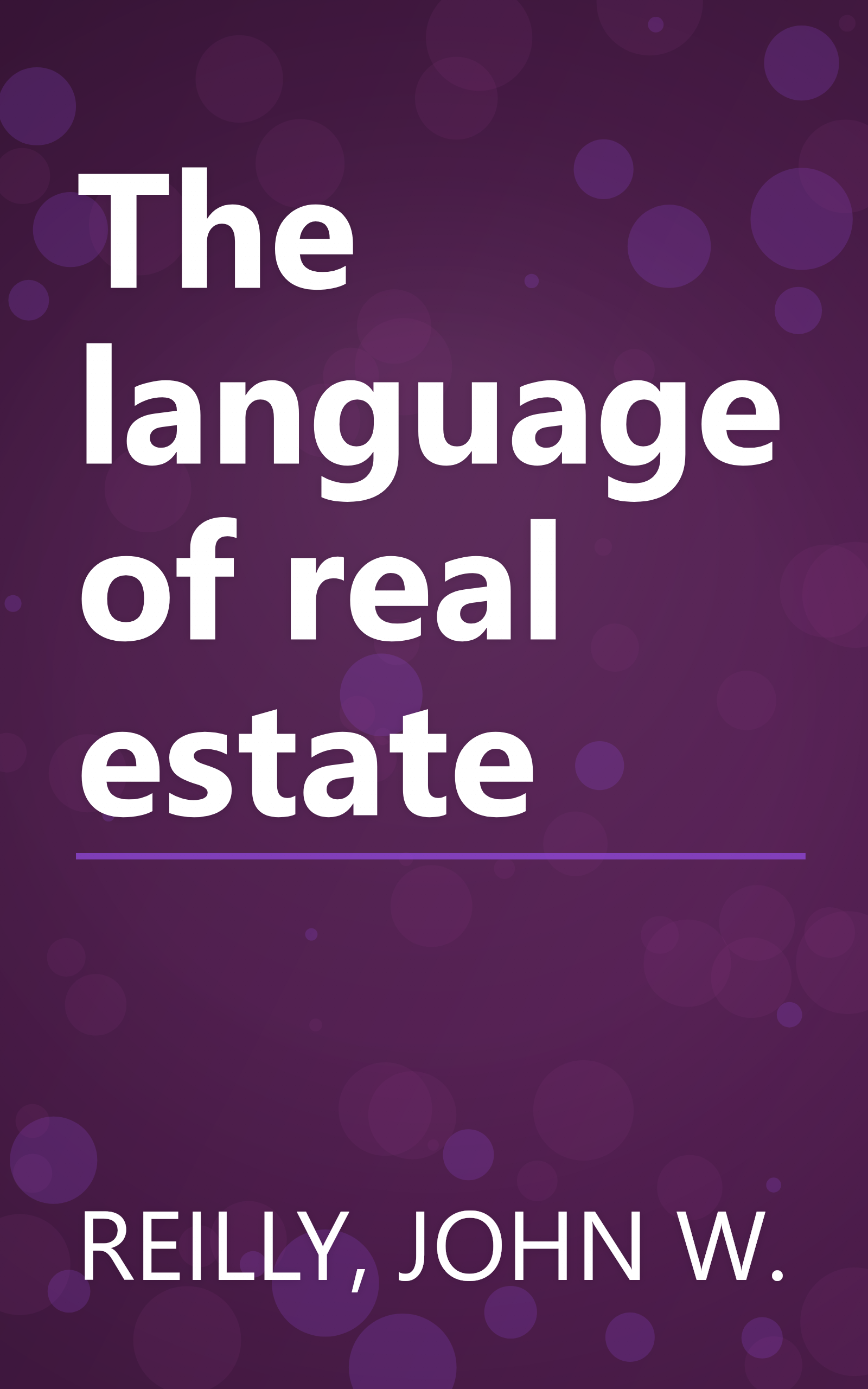 The language of real estate book cover