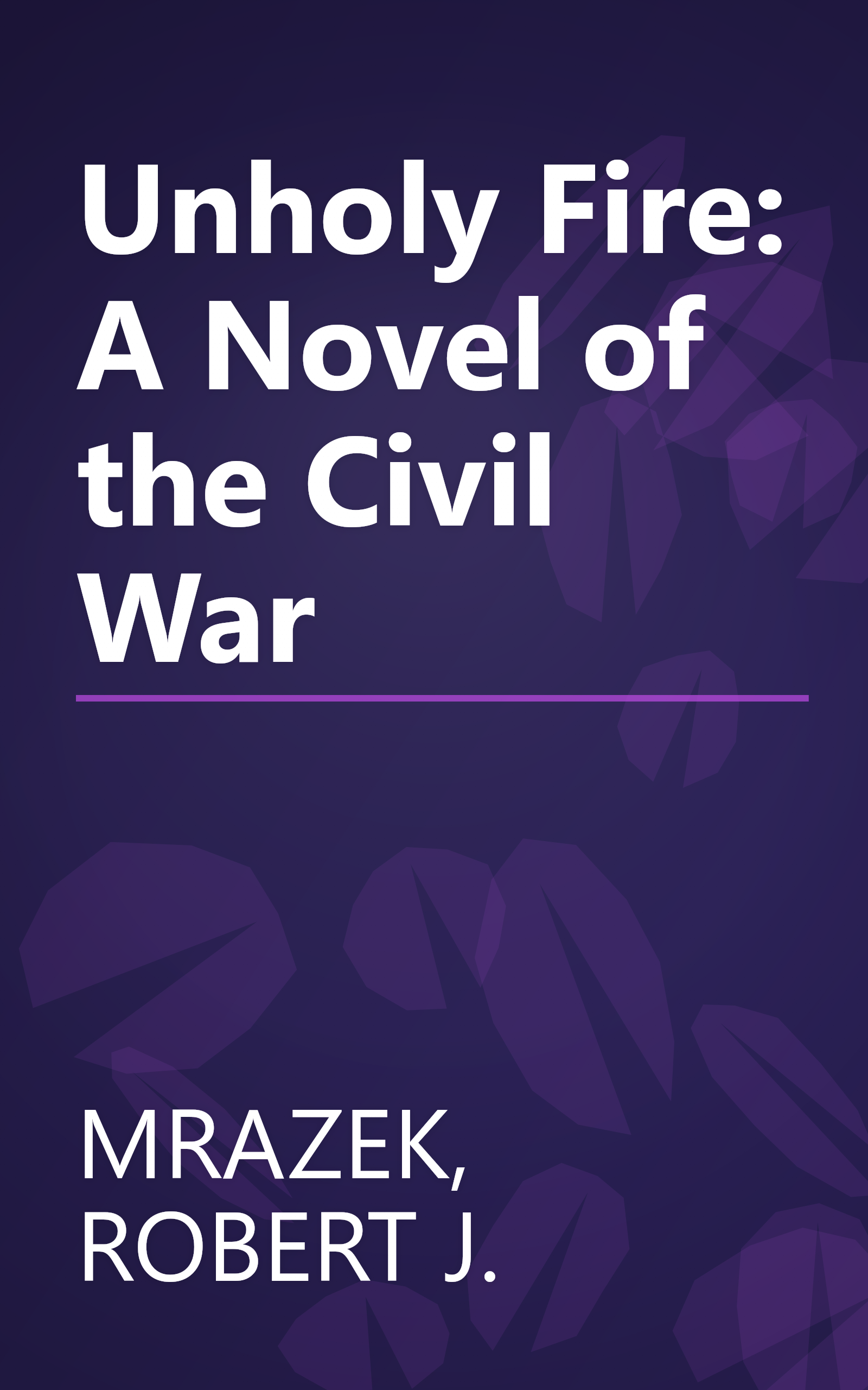 Unholy Fire: A Novel of the Civil War book cover