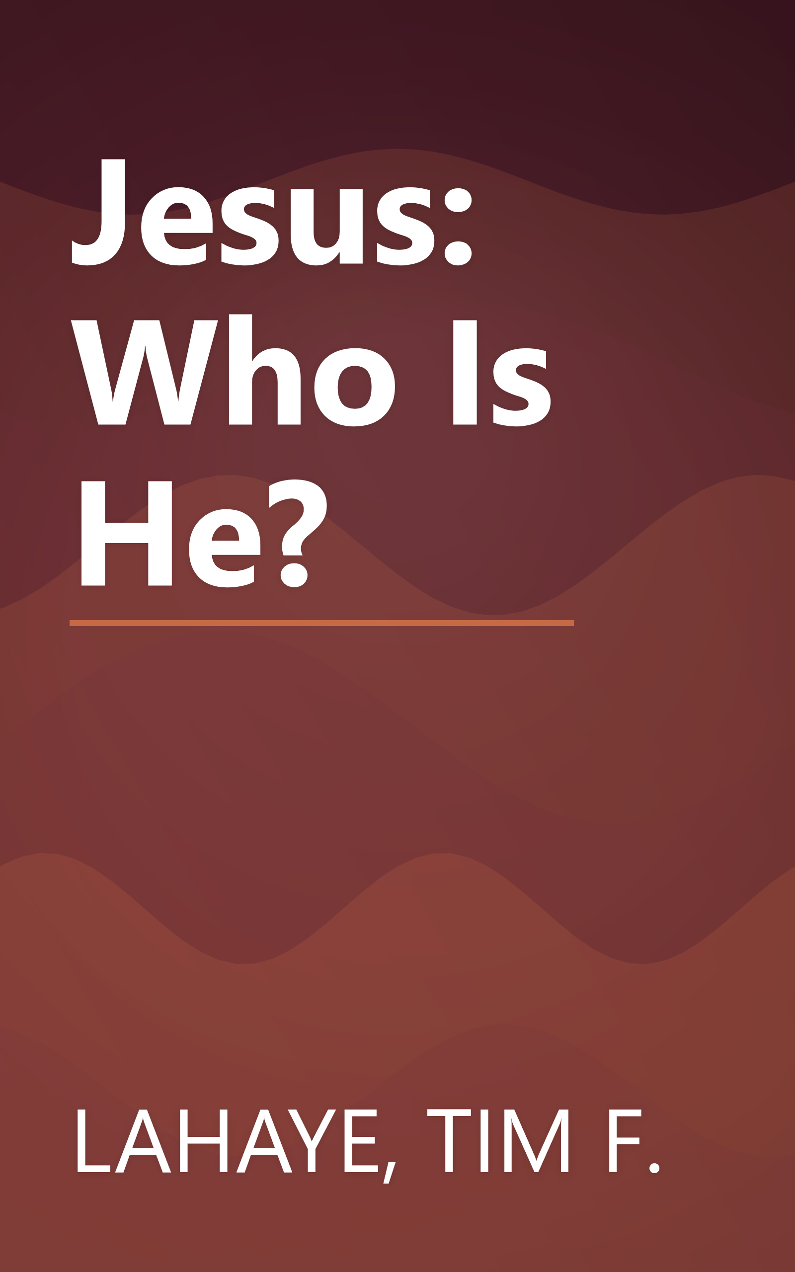 Jesus: Who Is He? book cover