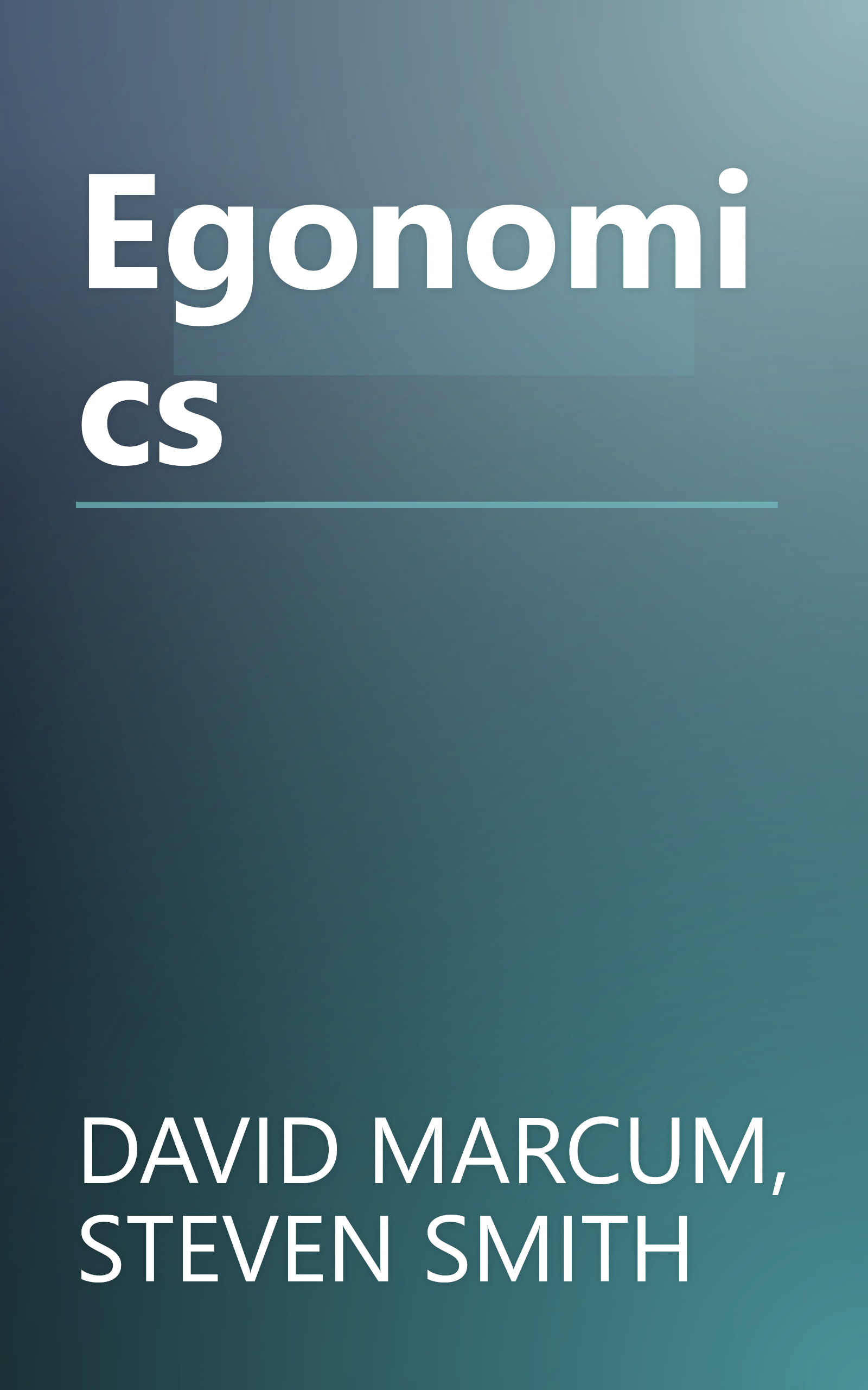 Egonomics book cover