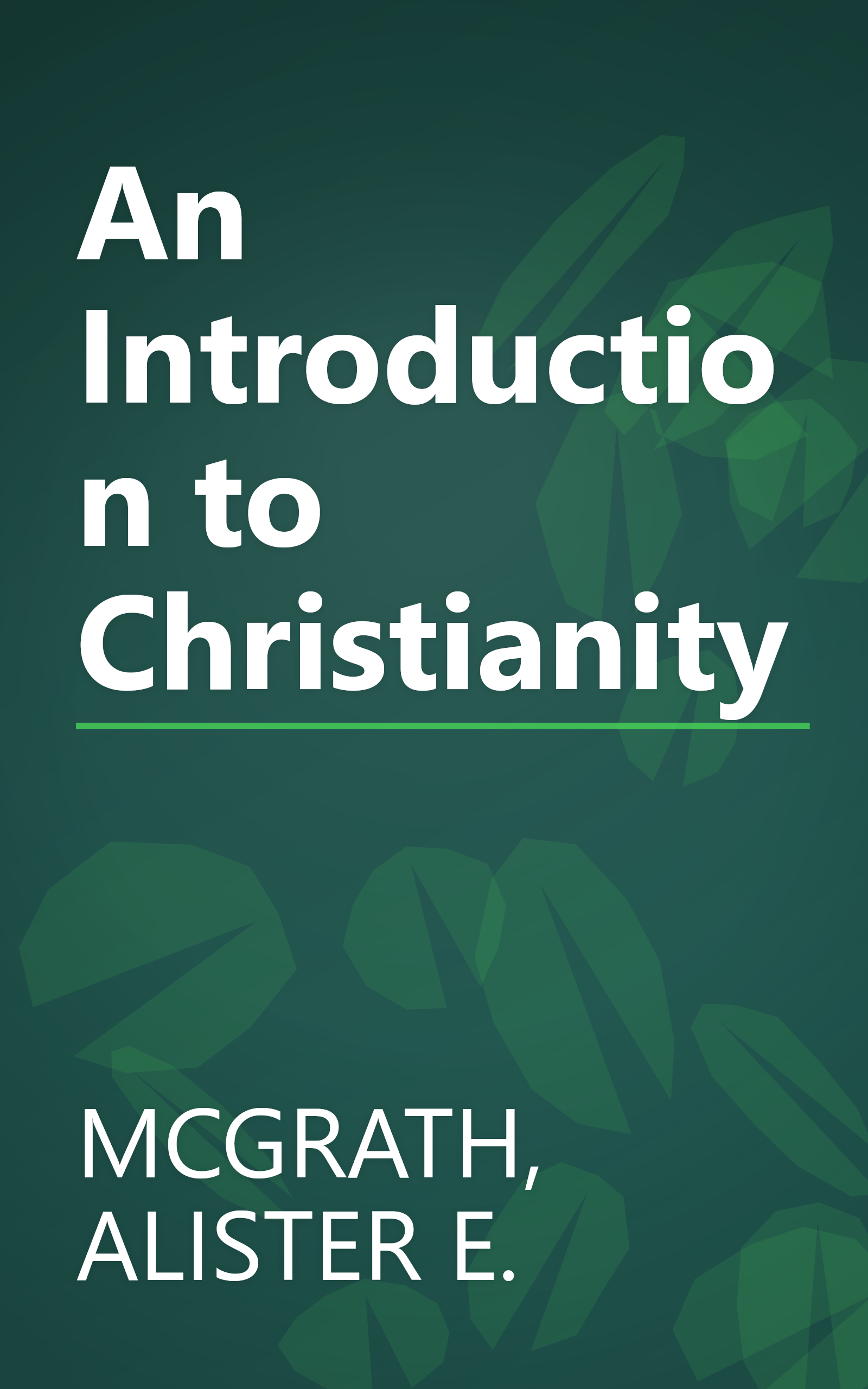 An Introduction to Christianity book cover