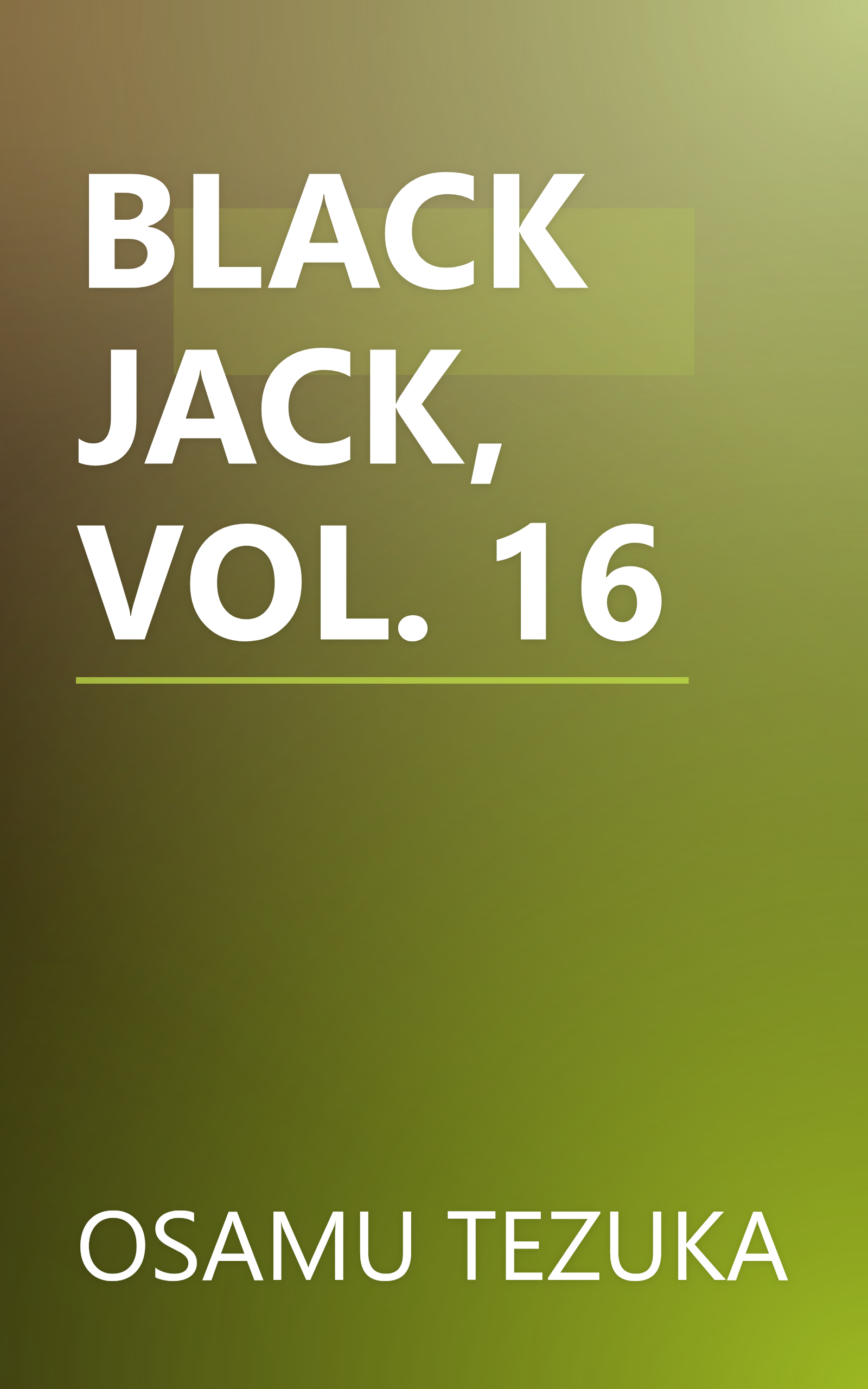 BLACK JACK, VOL. 16 book cover