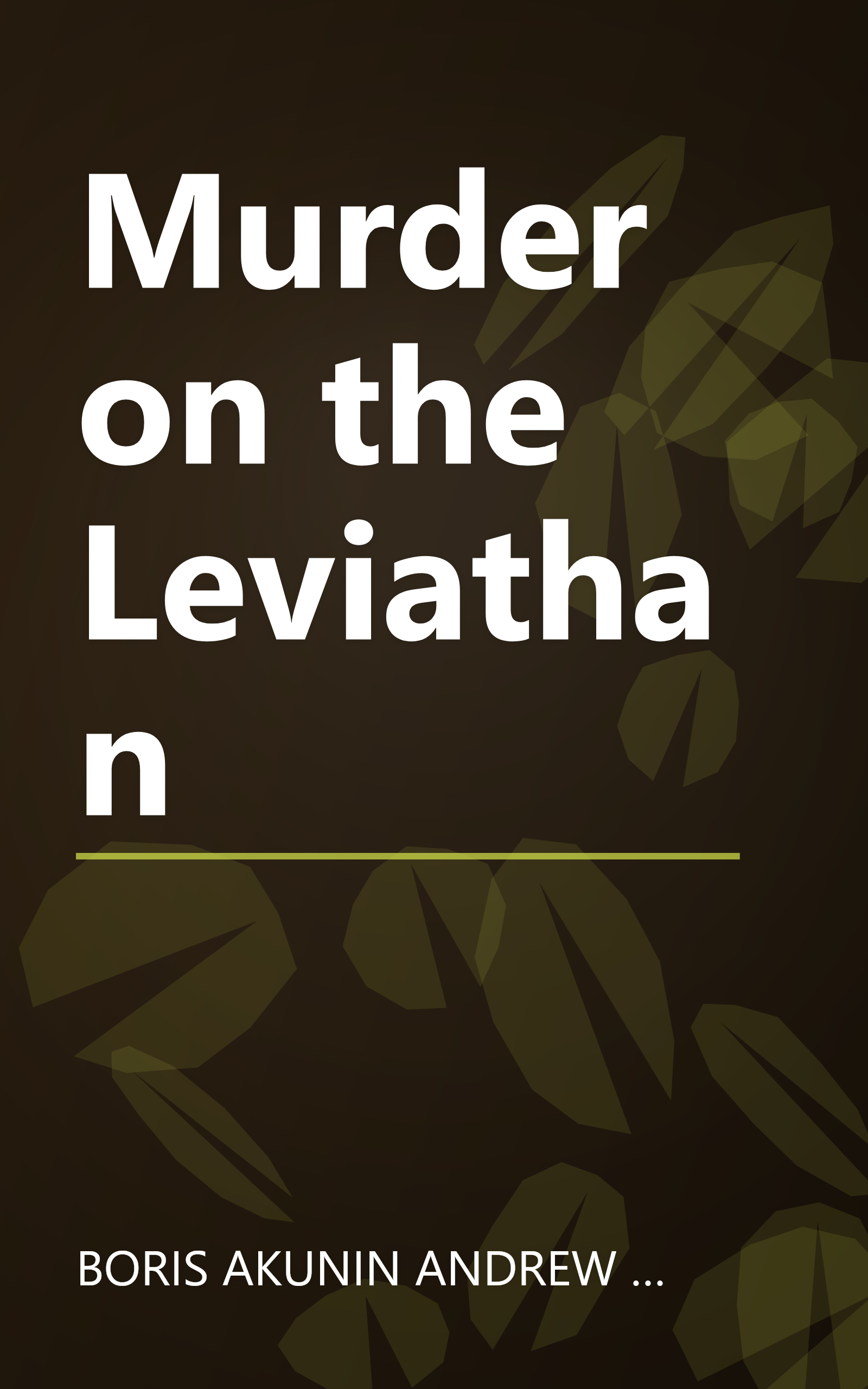 Murder on the Leviathan book cover