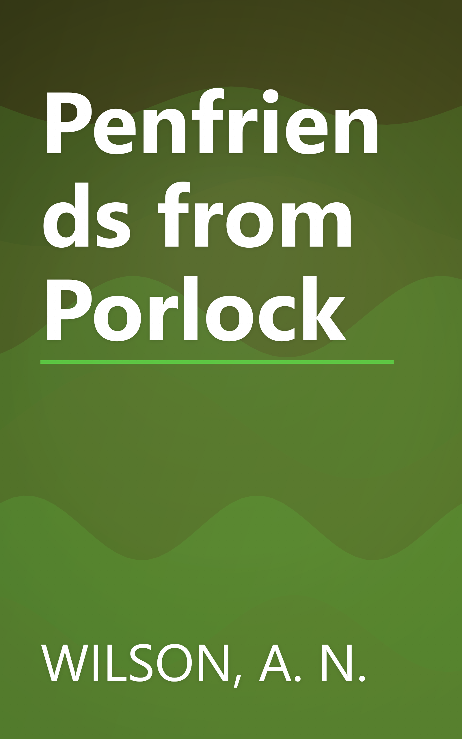 Penfriends from Porlock book cover