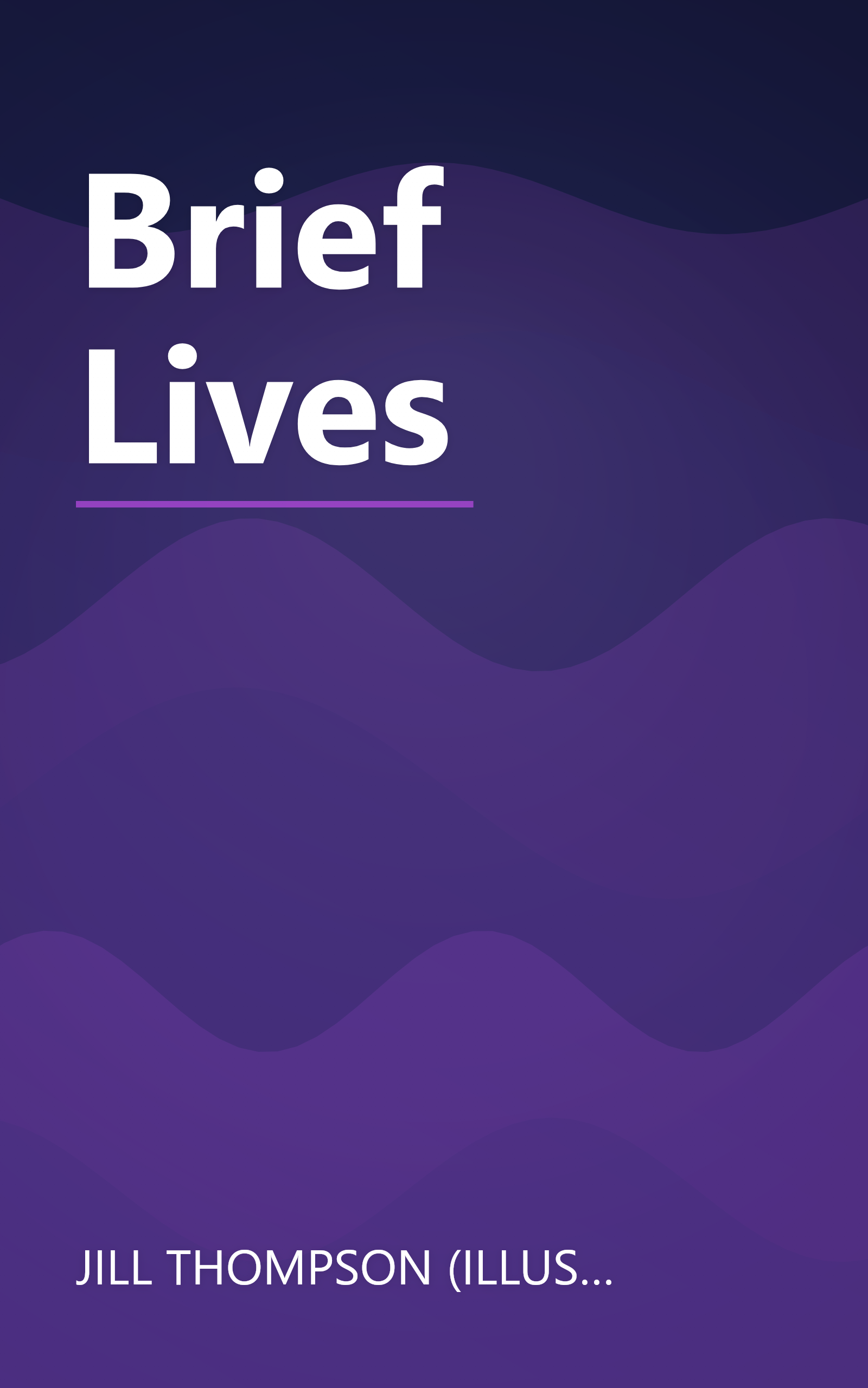 Brief Lives book cover