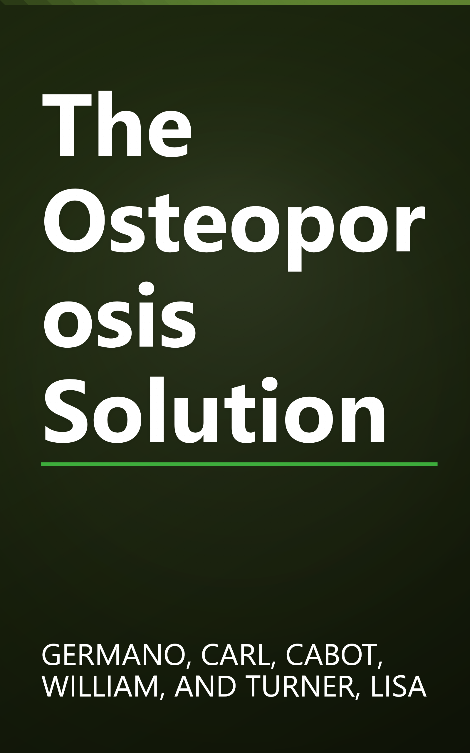 The Osteoporosis Solution book cover