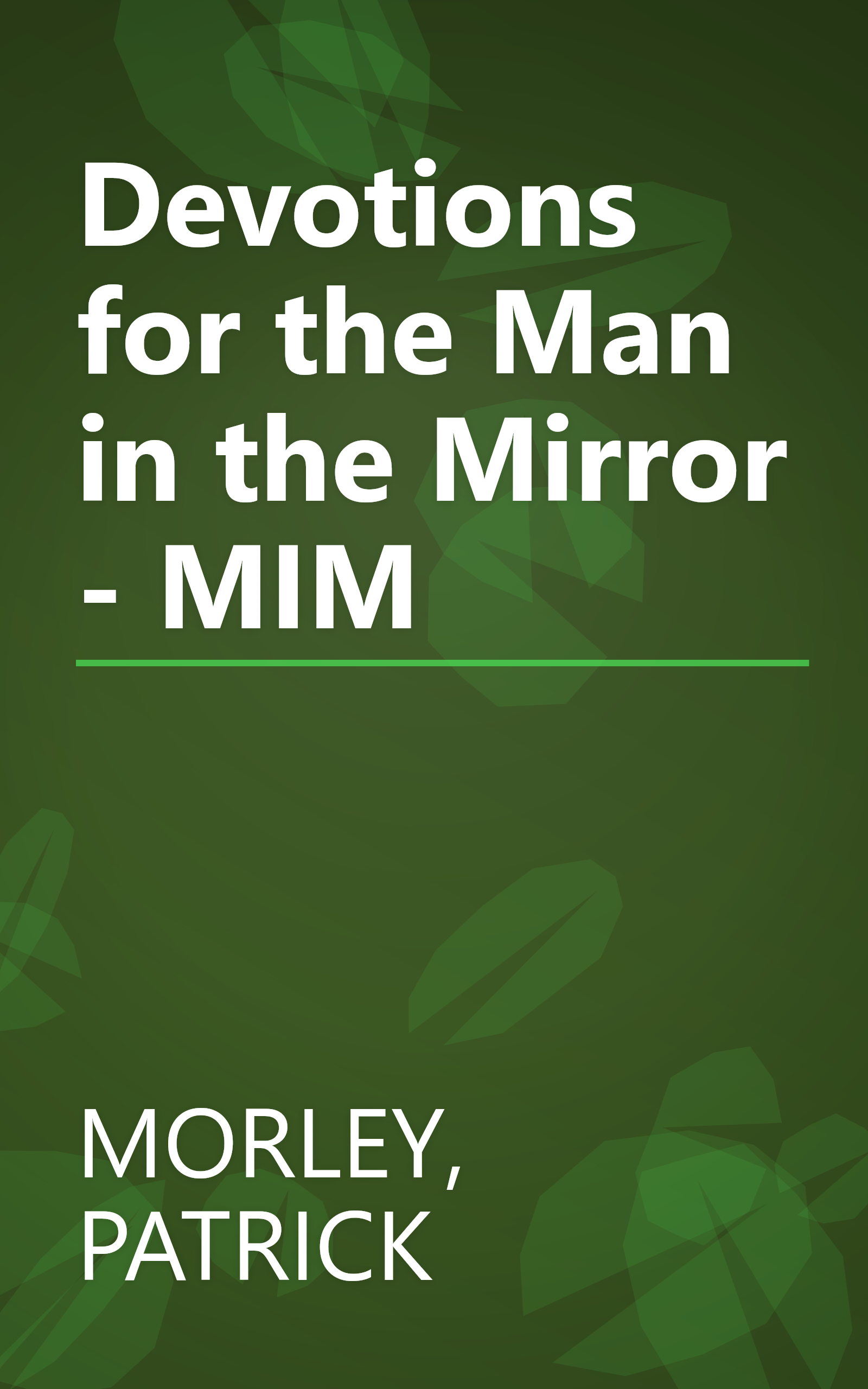 Devotions for the Man in the Mirror - MIM book cover