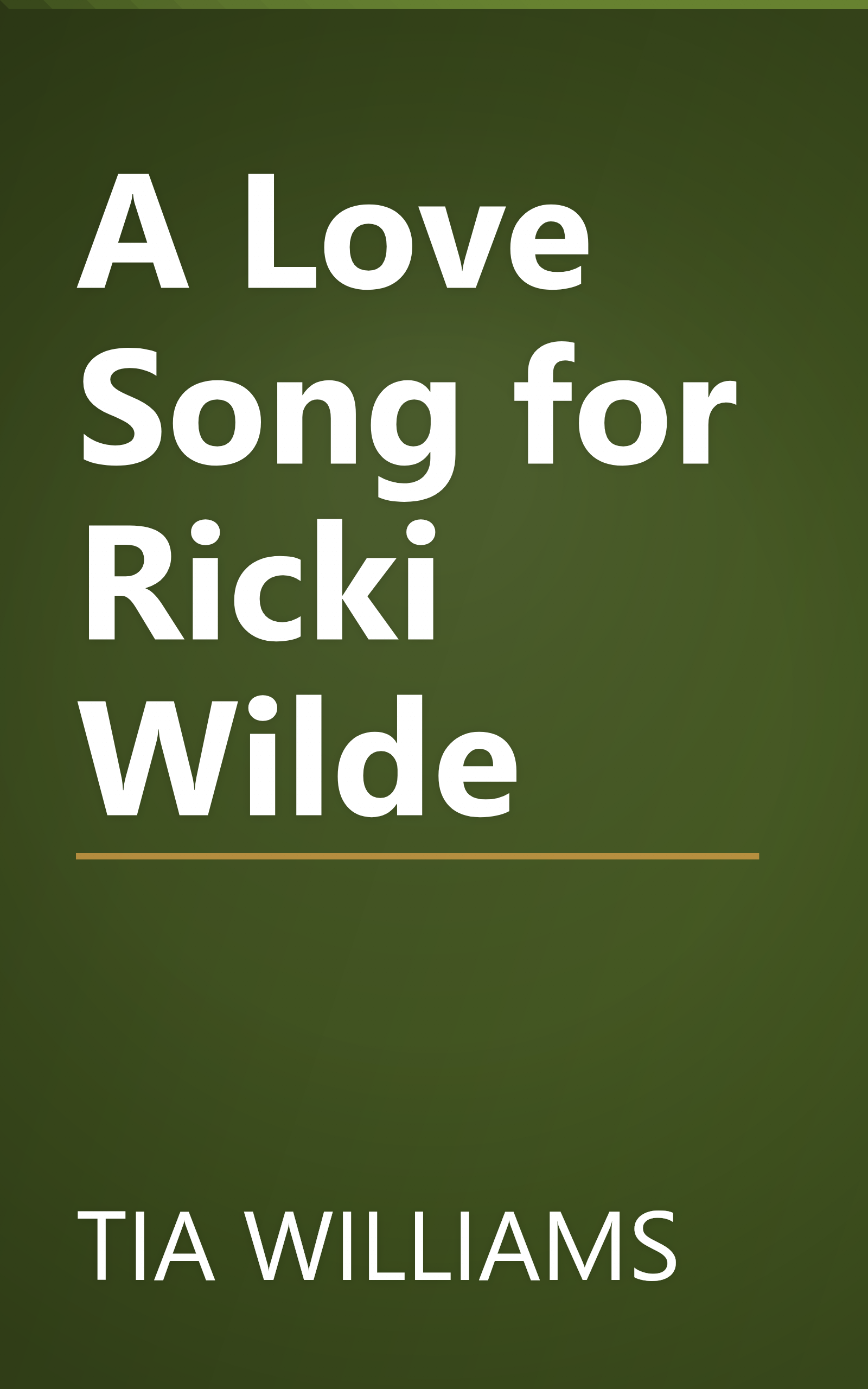 A Love Song for Ricki Wilde book cover