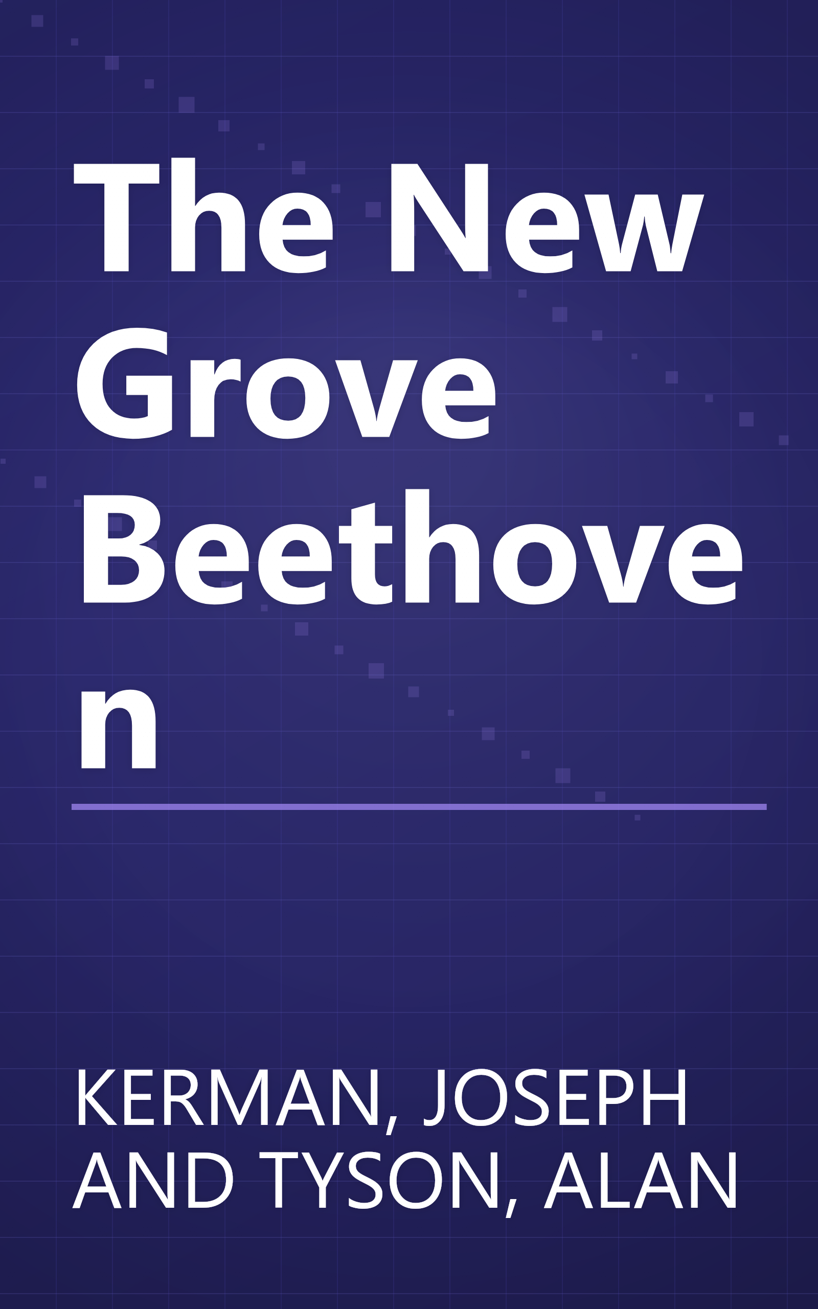 The New Grove Beethoven book cover