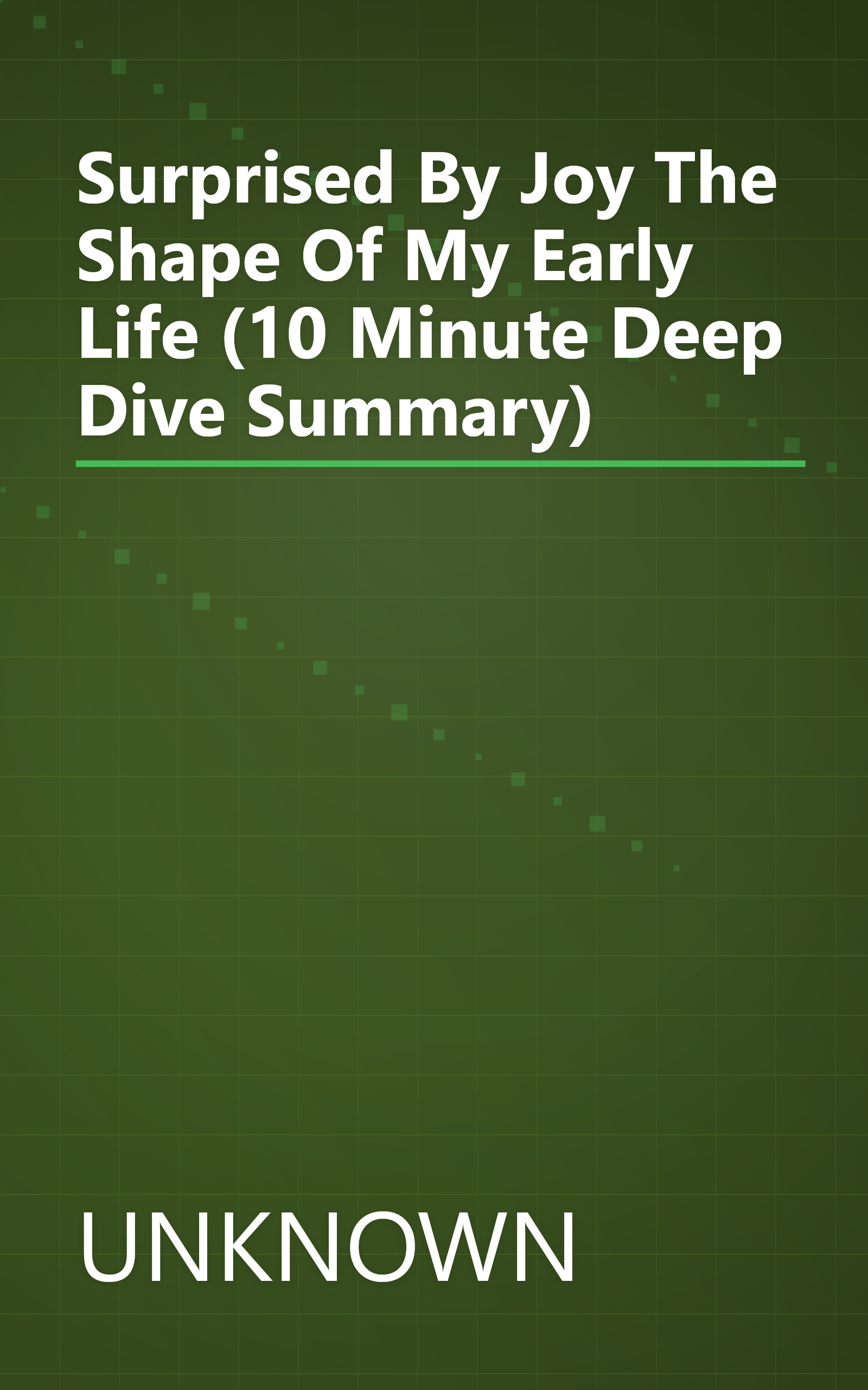 Surprised By Joy  The Shape Of My Early Life (10 Minute   Deep Dive Summary) book cover