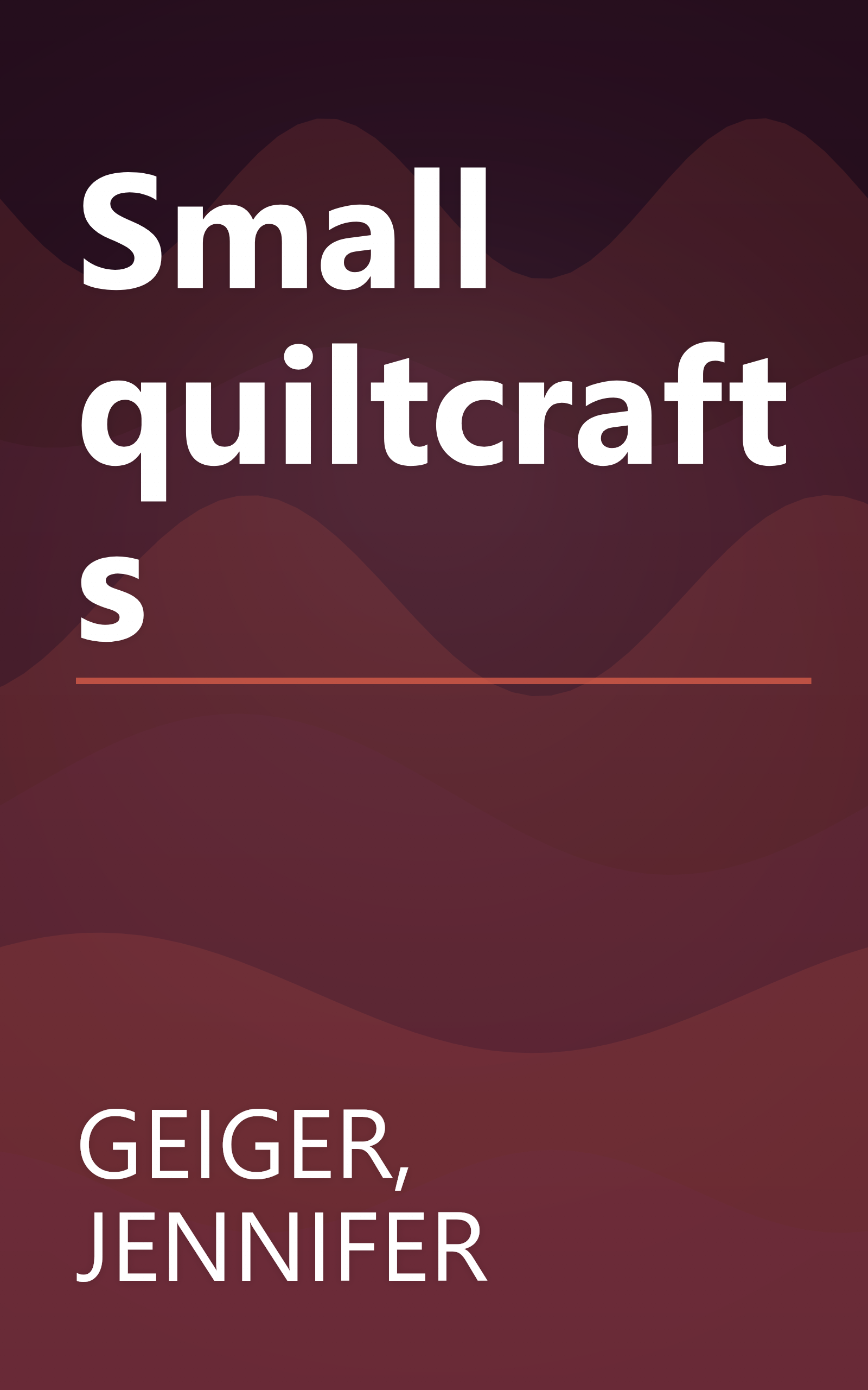 Small quiltcrafts book cover