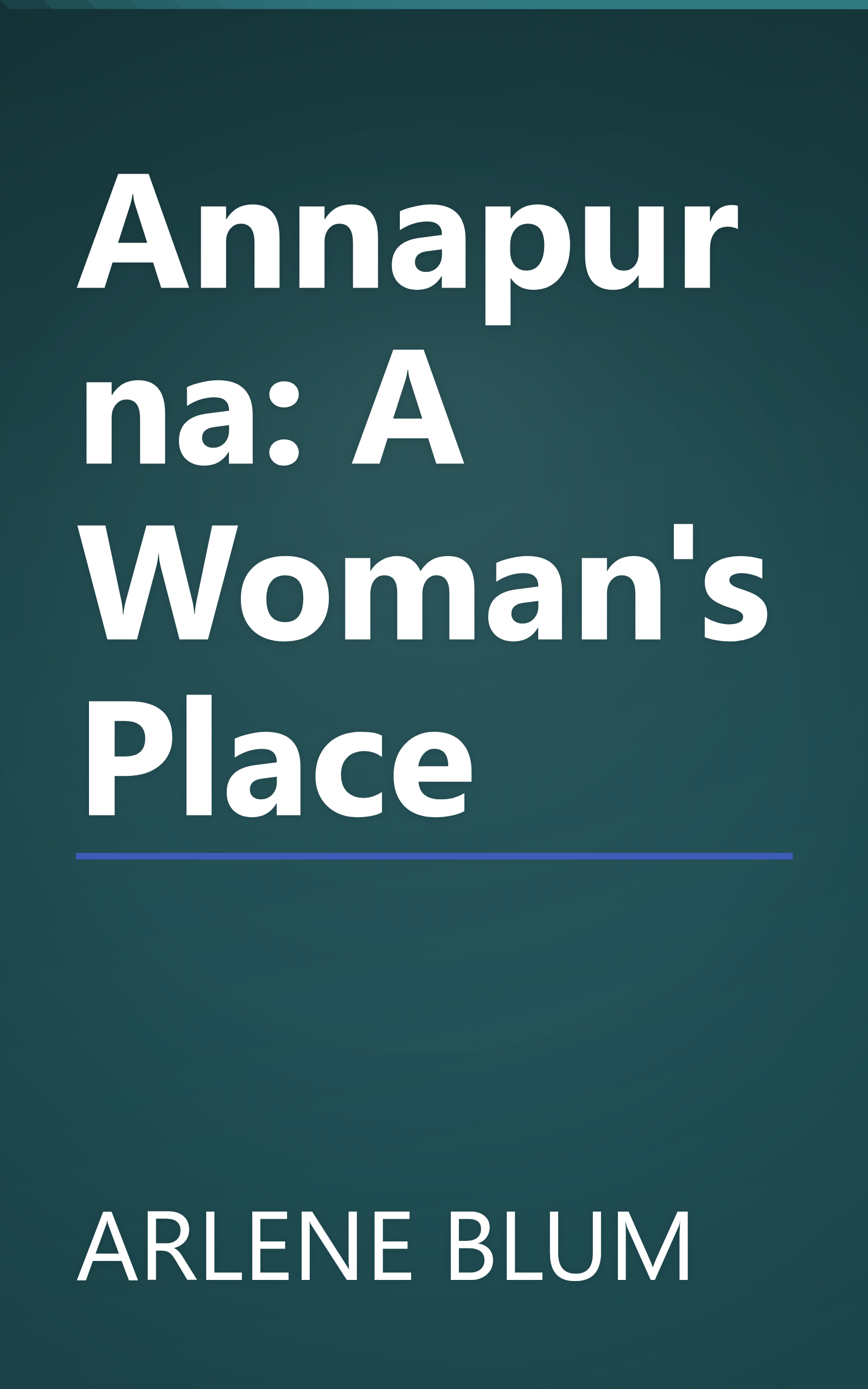 Annapurna: A Woman's Place book cover