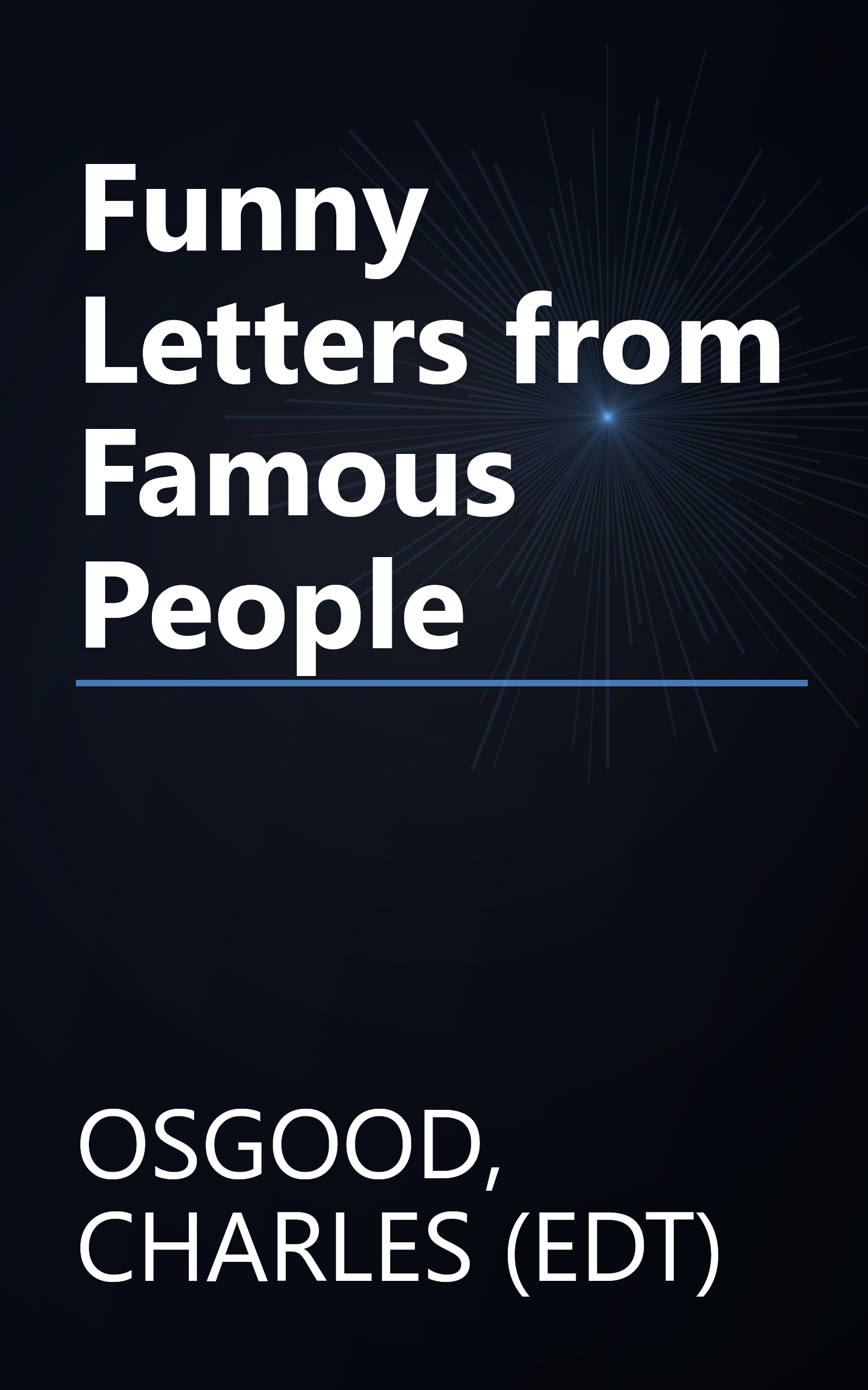 Funny Letters from Famous People book cover