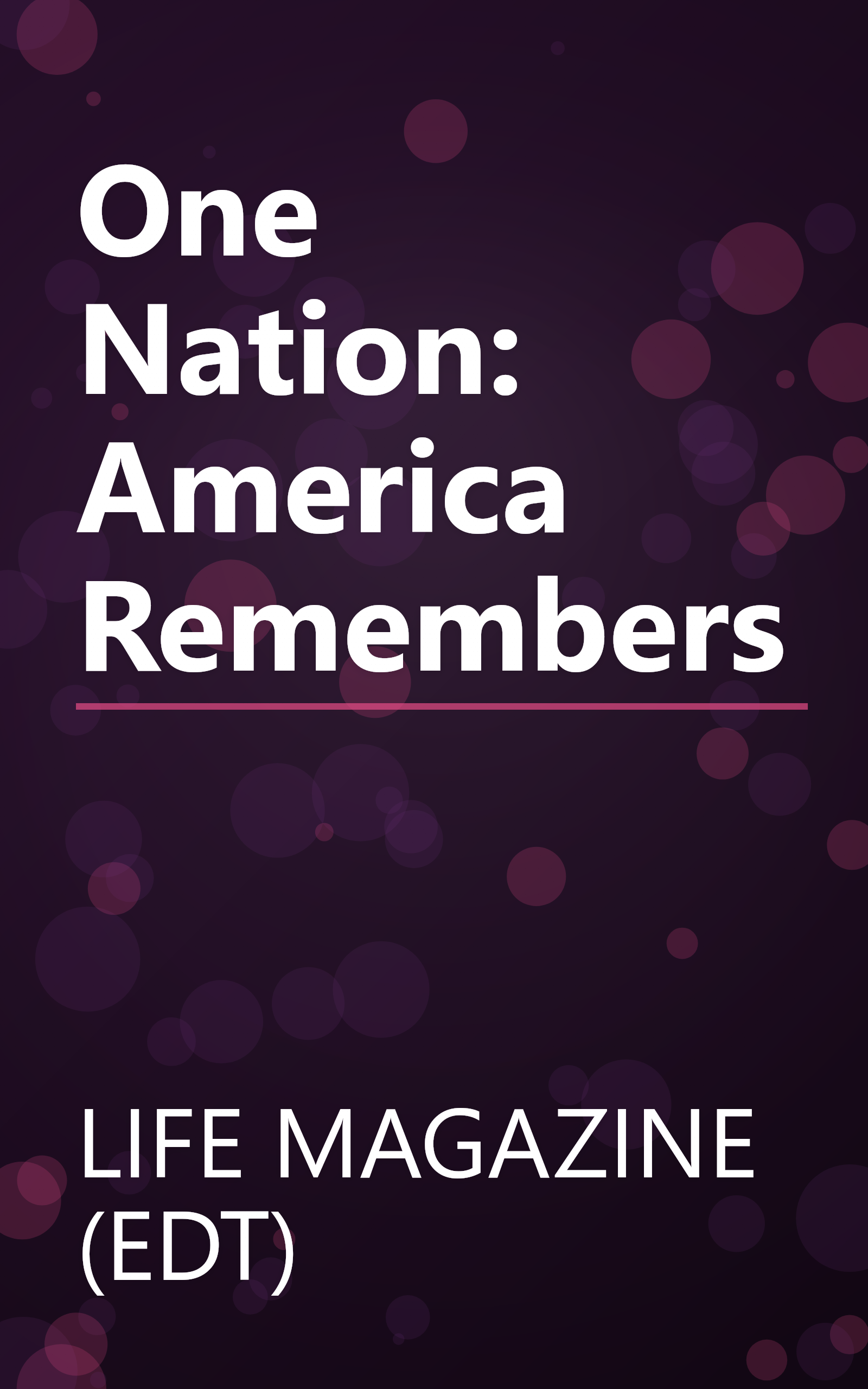 One Nation: America Remembers book cover