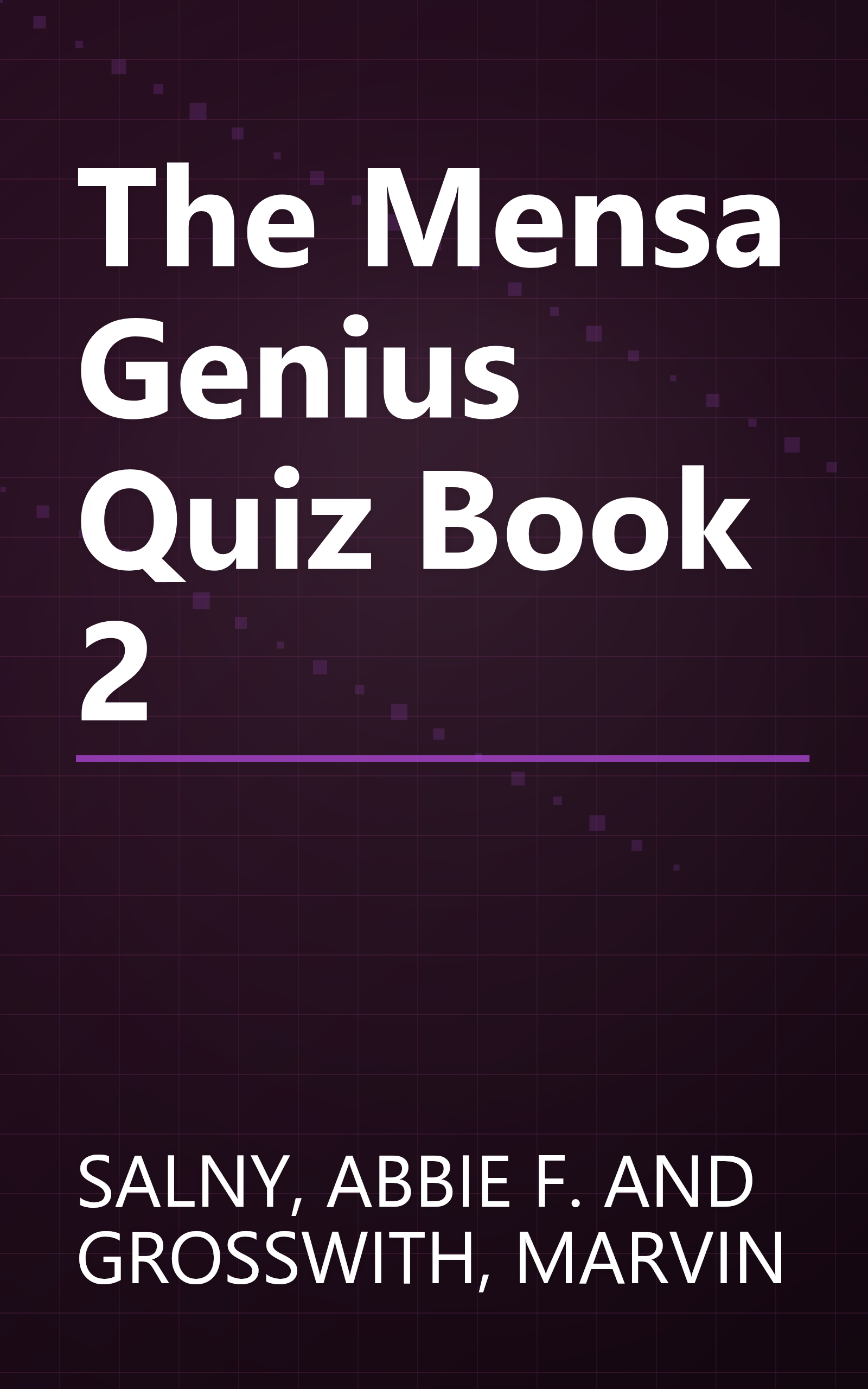 The Mensa Genius Quiz Book 2 book cover