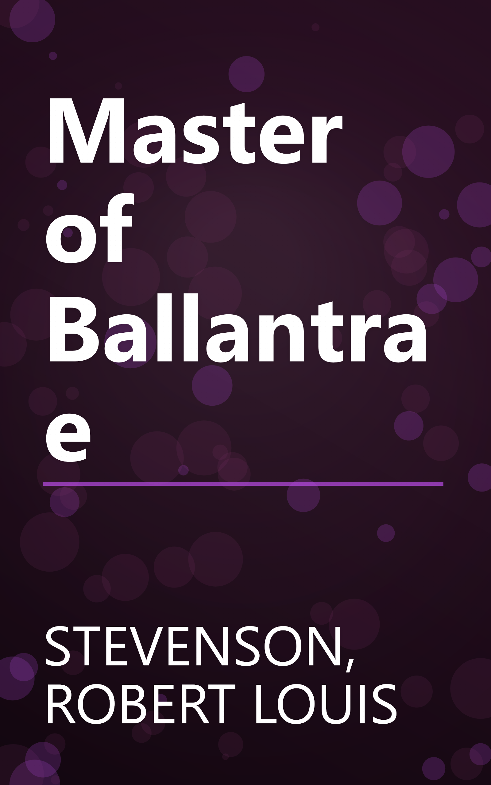 Master of Ballantrae book cover