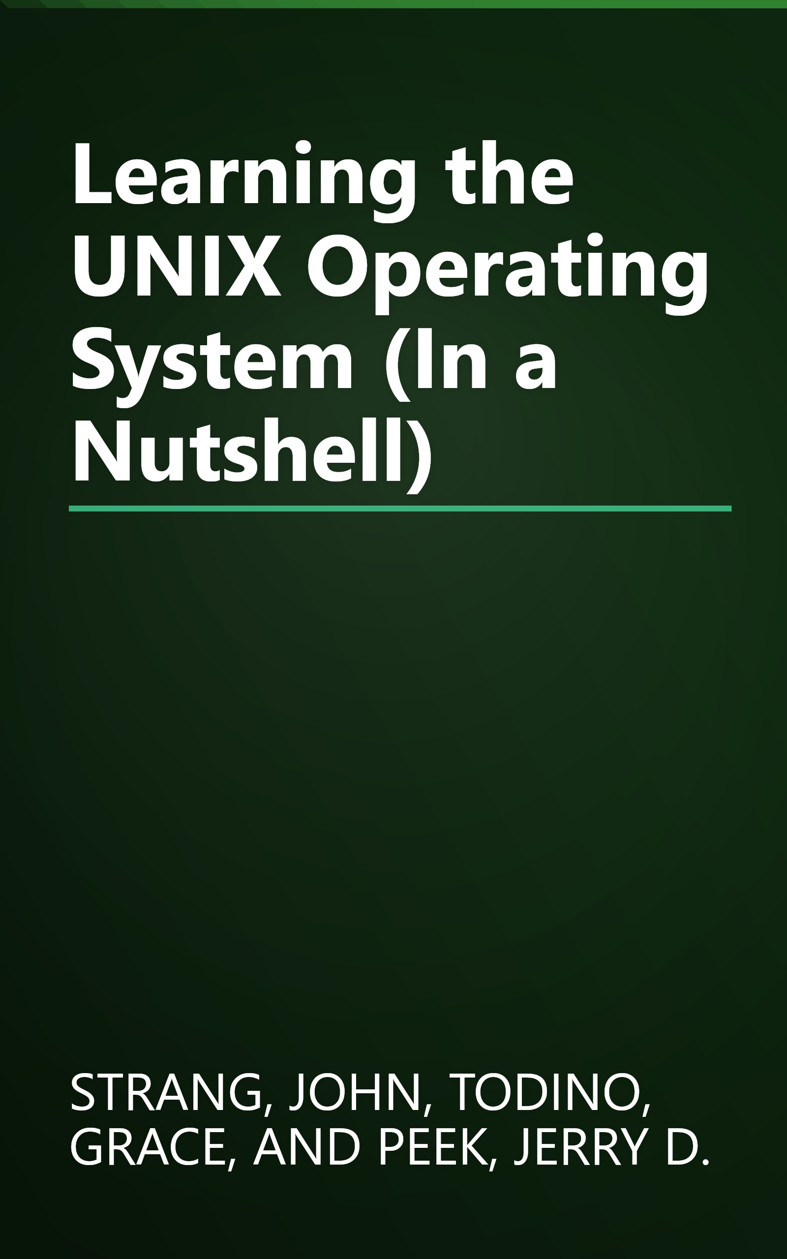 Learning the UNIX Operating System (In a Nutshell) book cover